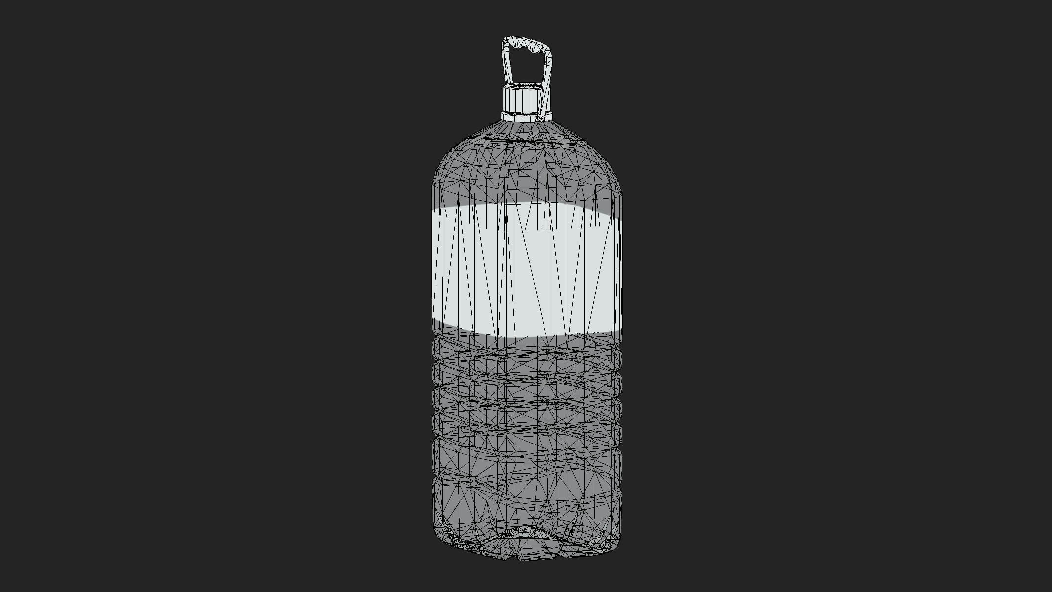 Water Bottle 5L Low Poly - 3D Model by frezzy