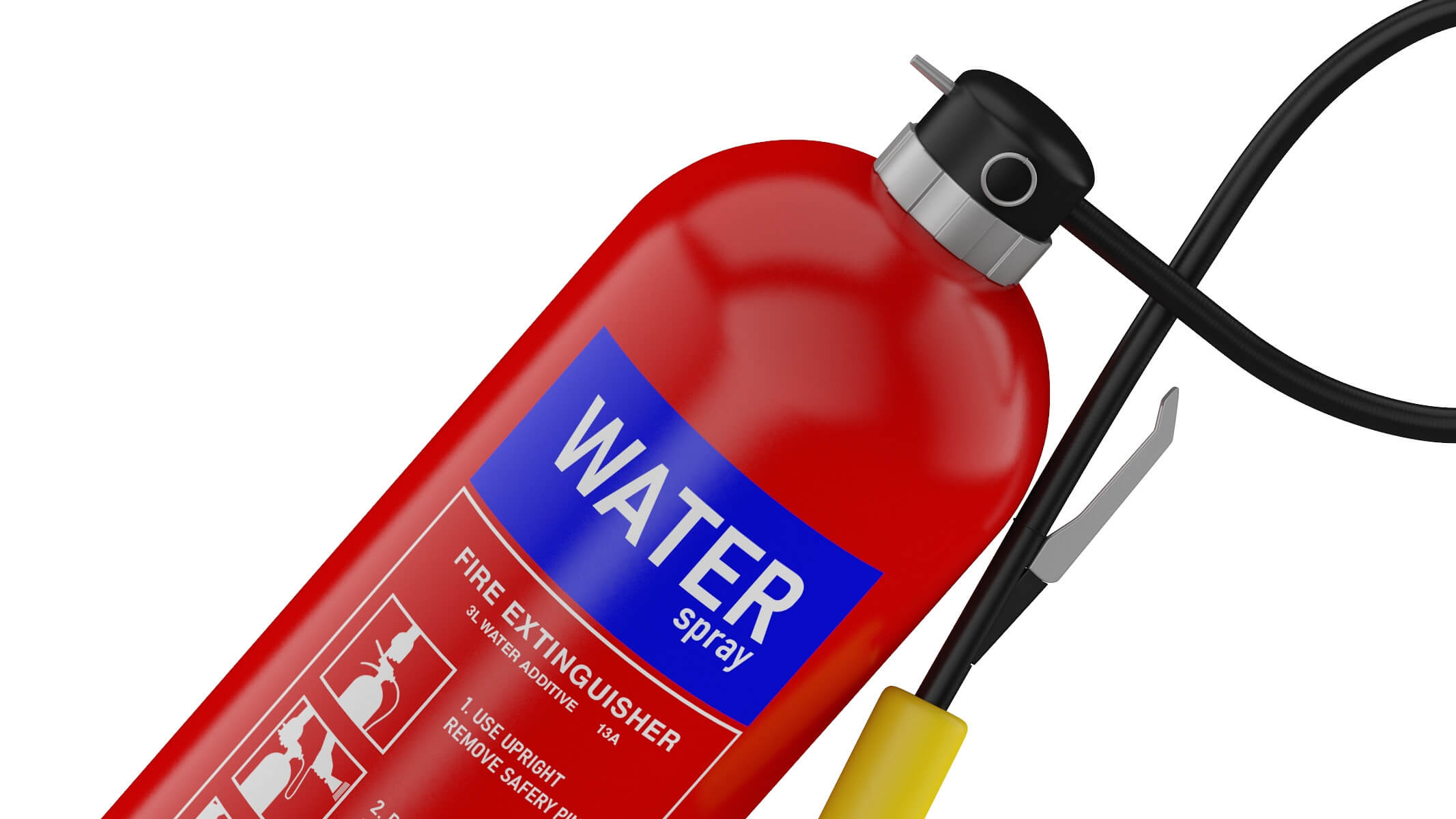 Water Mist Fire Extinguisher - 3D Model by frezzy