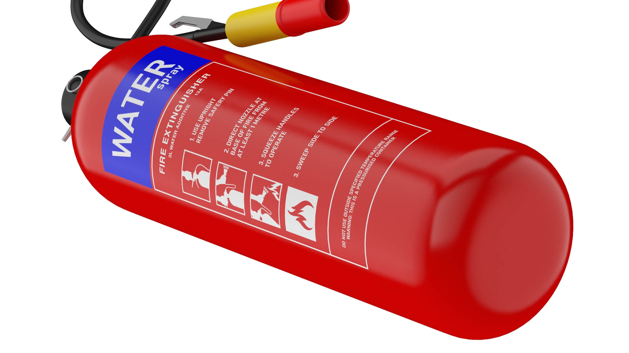 Water Mist Fire Extinguisher - 3D Model by frezzy