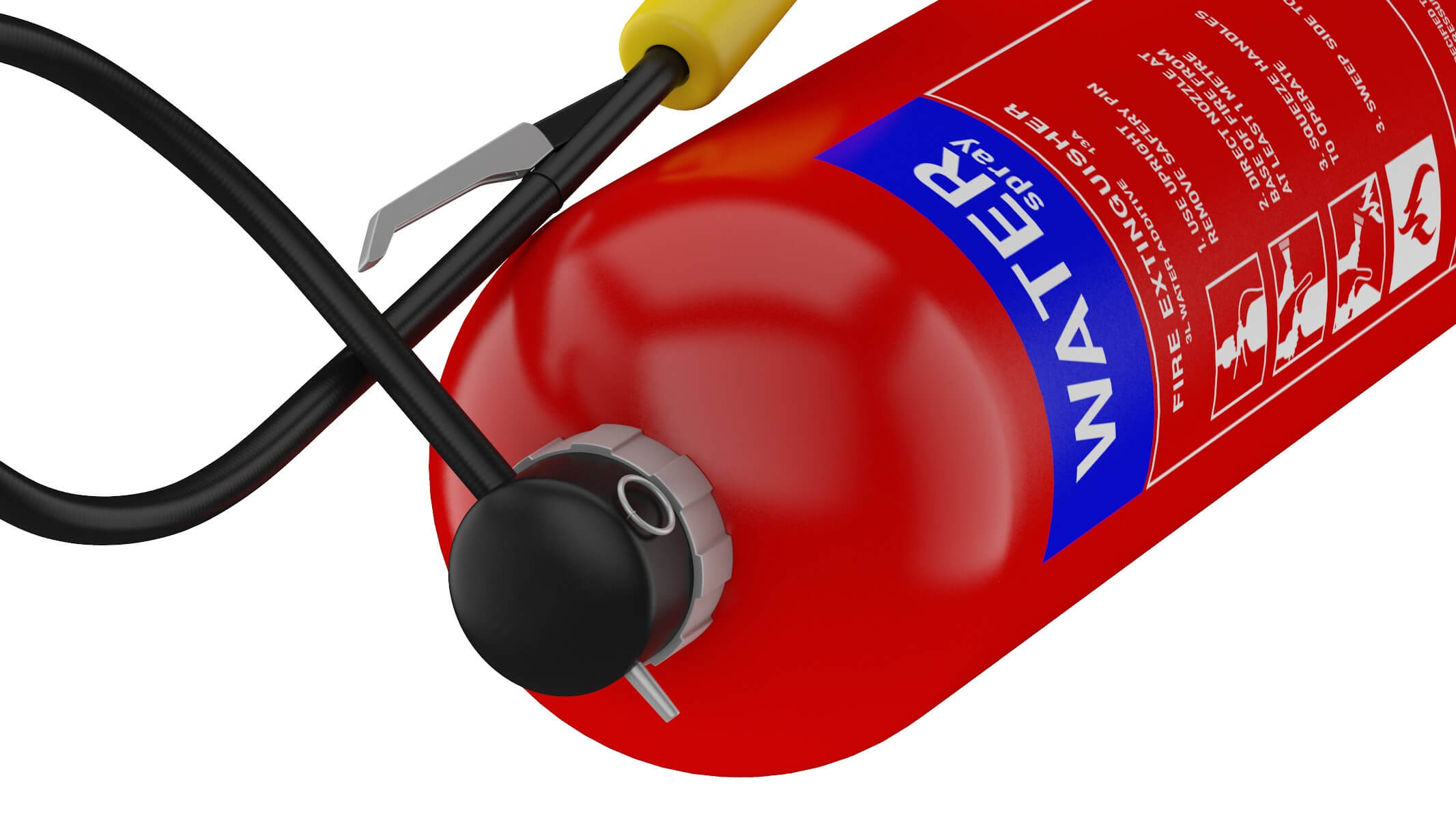 Water Mist Fire Extinguisher - 3D Model by frezzy