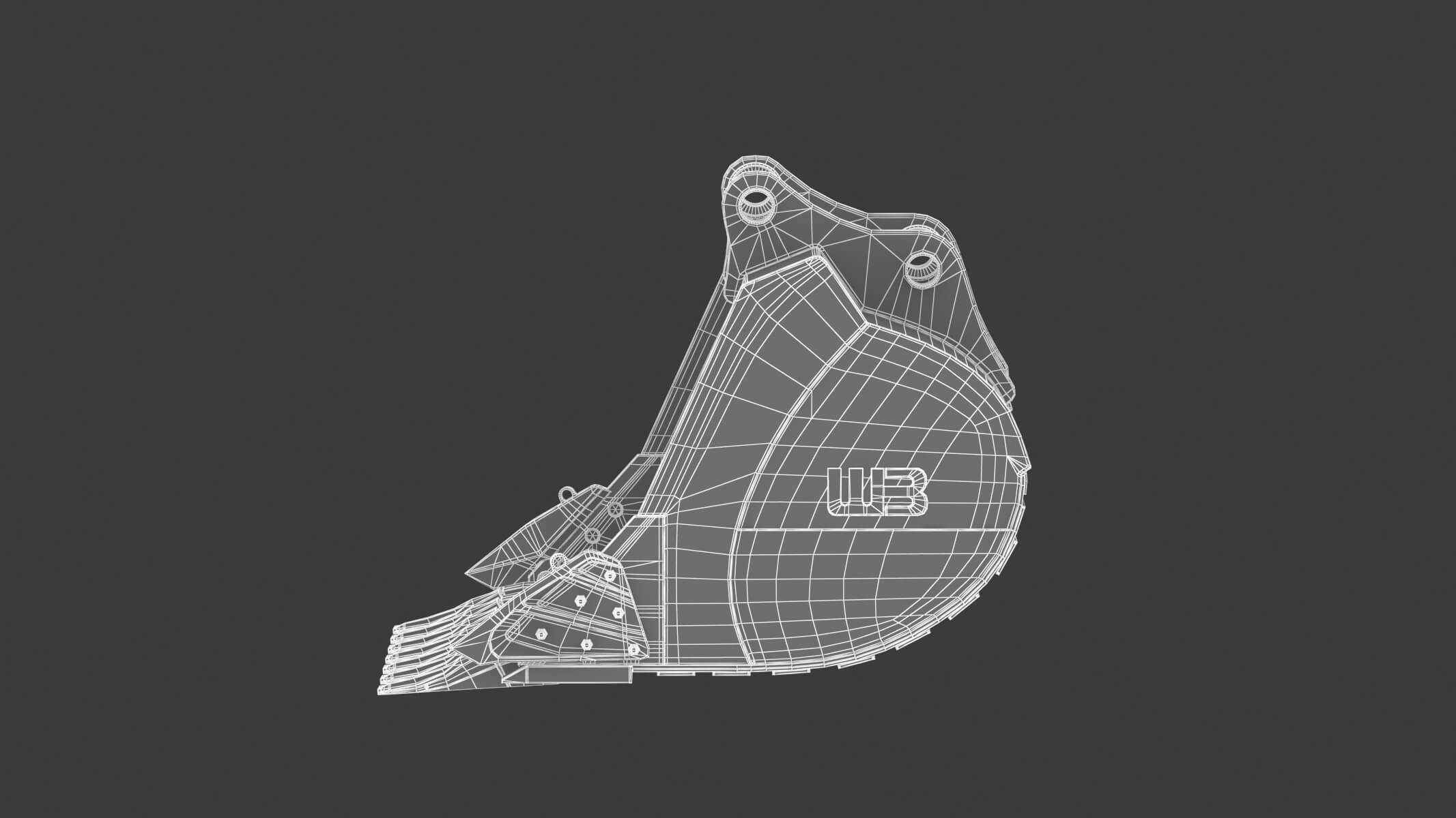 WB Excavator Bucket - 3D Model by frezzy