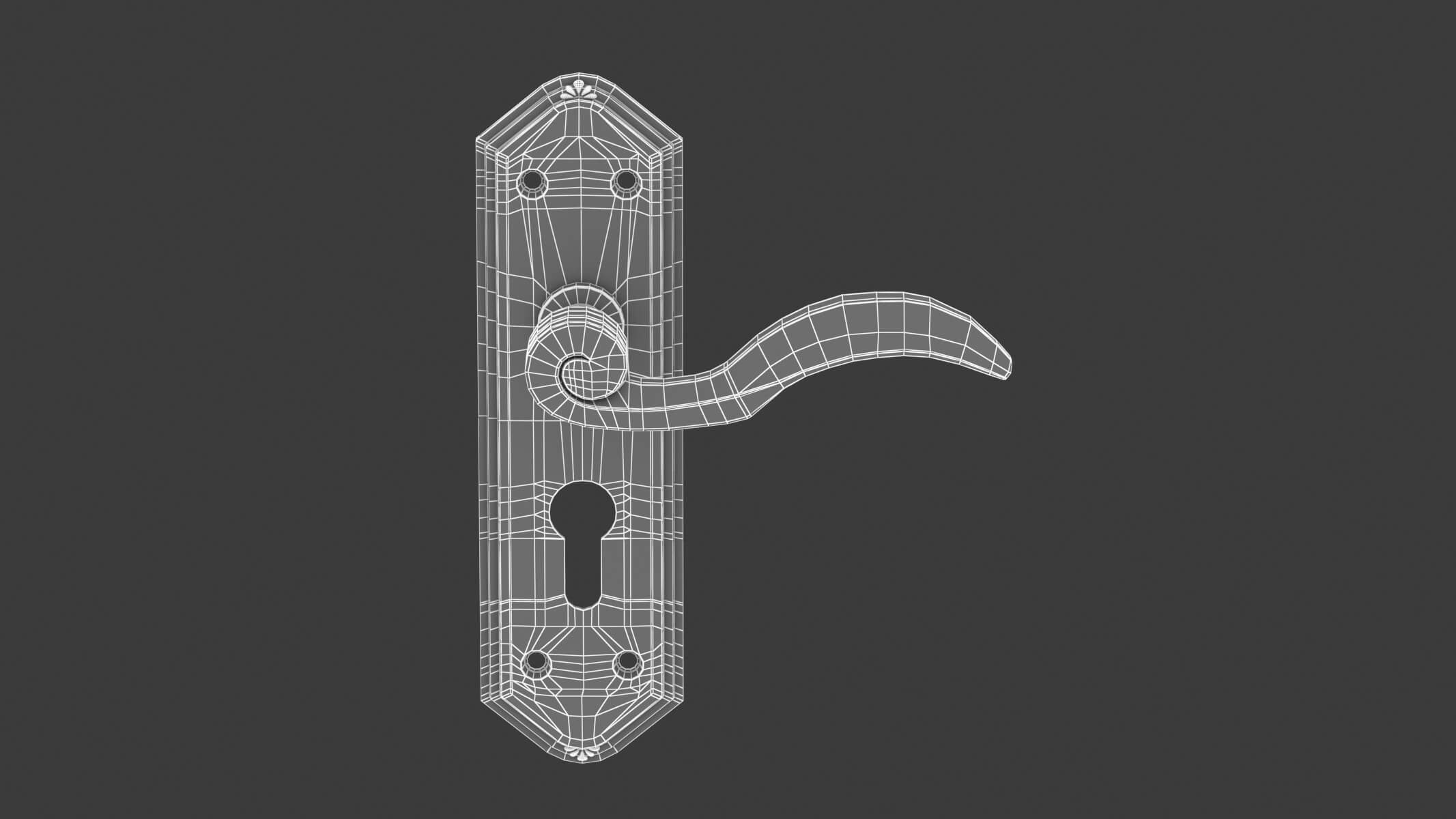 Drawing 3d Door Handle
