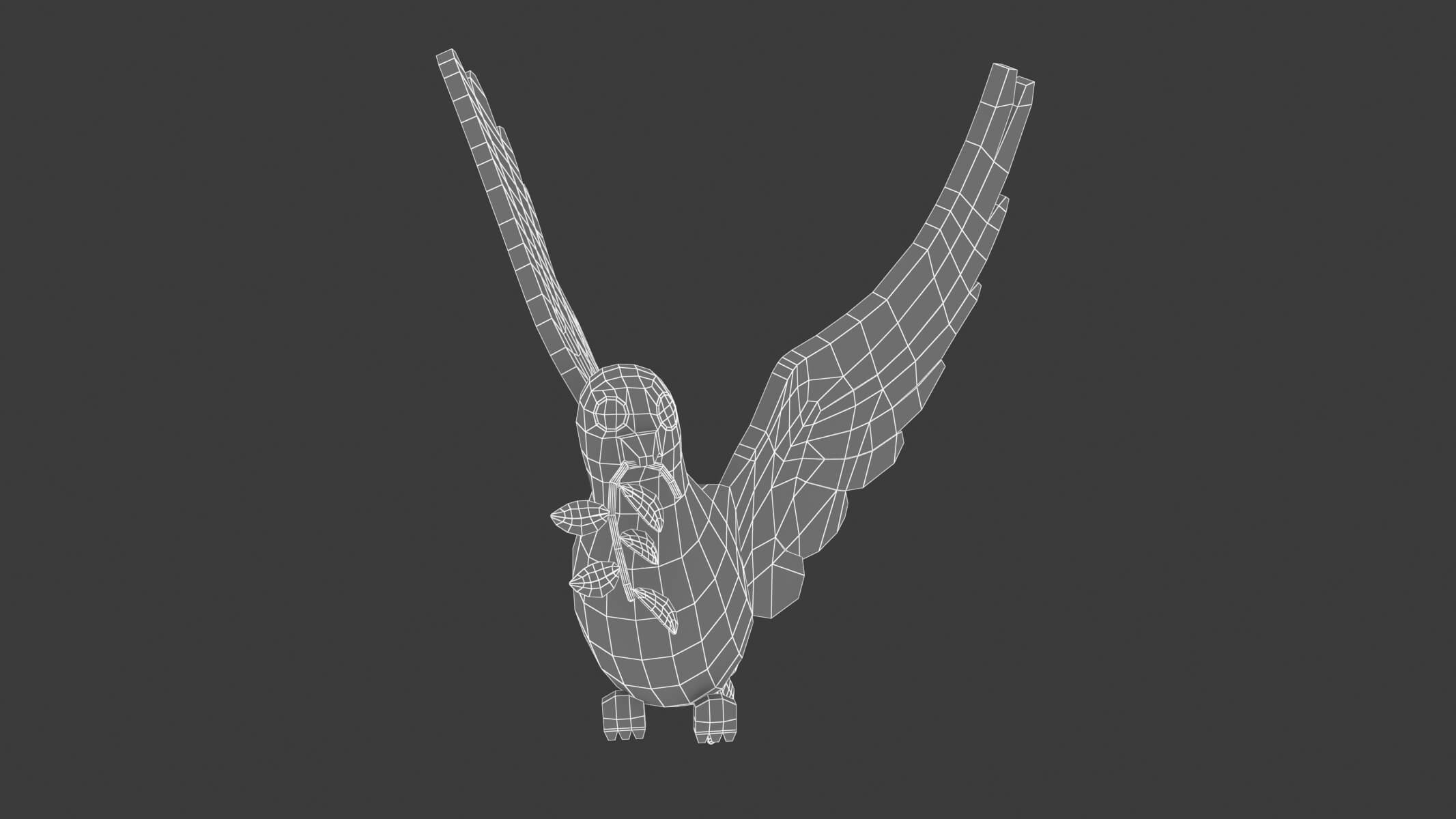 Whatsapp Dove of Peace Emoji - 3D Model by frezzy