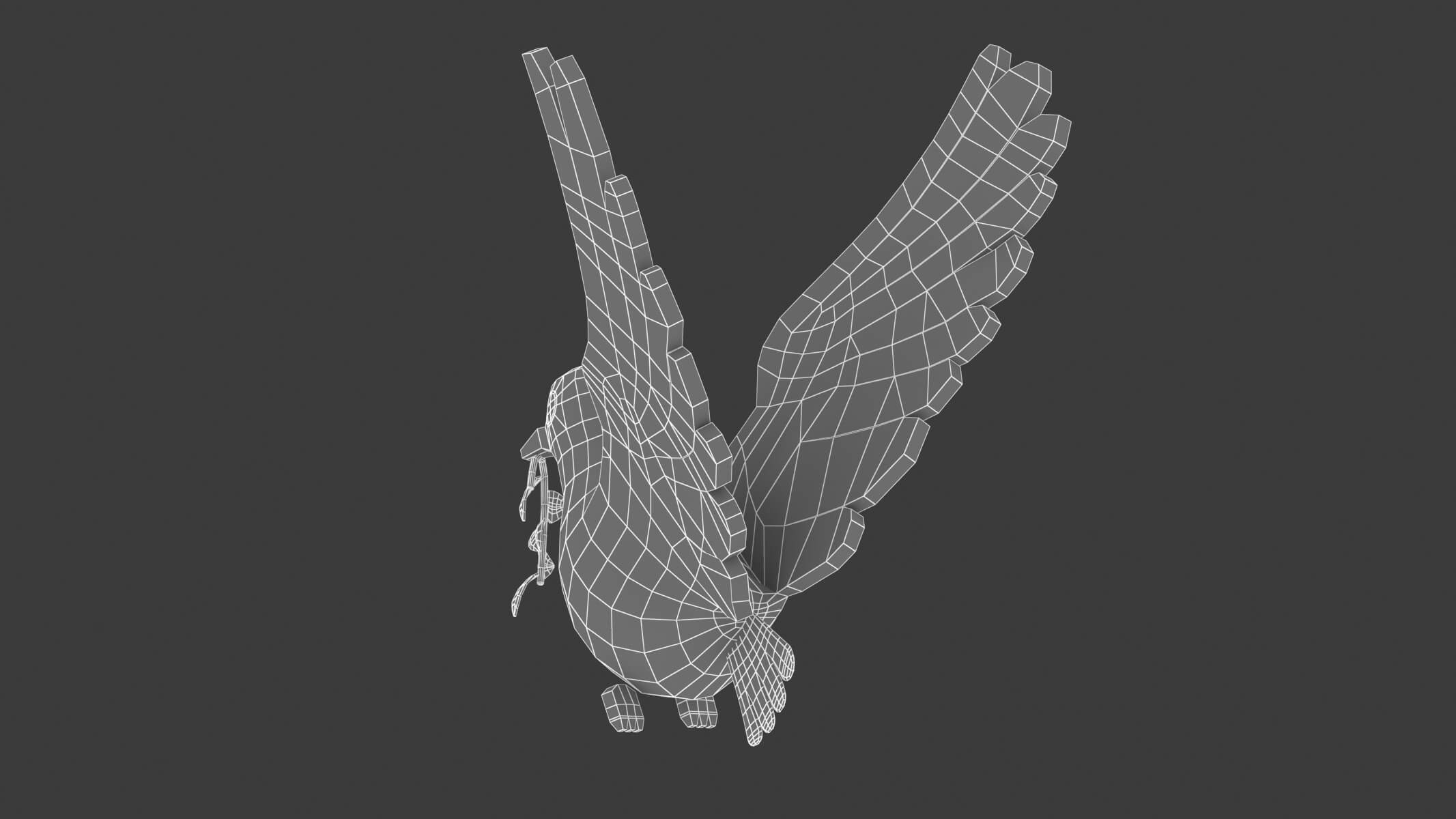 Whatsapp Dove of Peace Emoji - 3D Model by frezzy