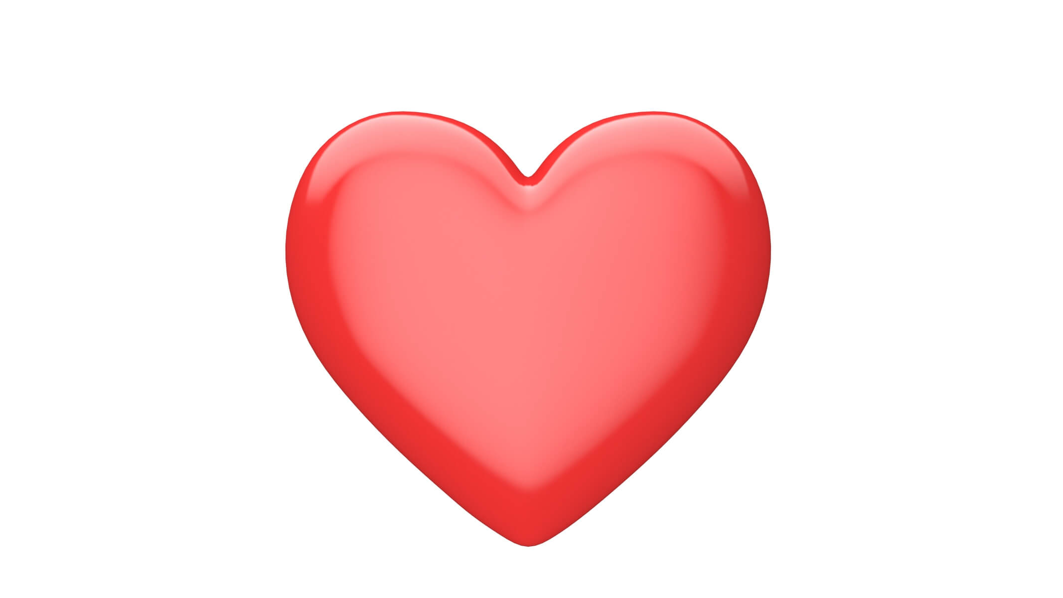 Whatsapp Red Heart Emoji 3d Model By Frezzy