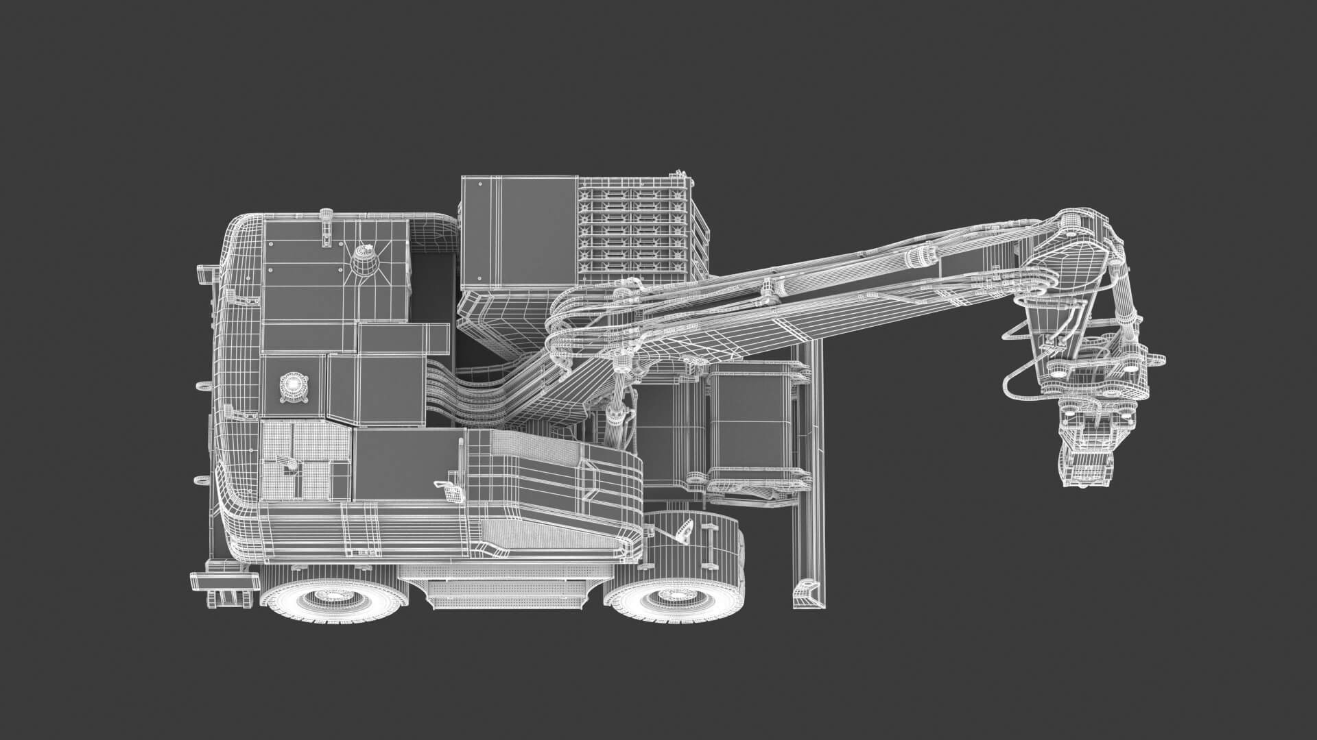 Wheel Excavator Generic - 3D Model by frezzy