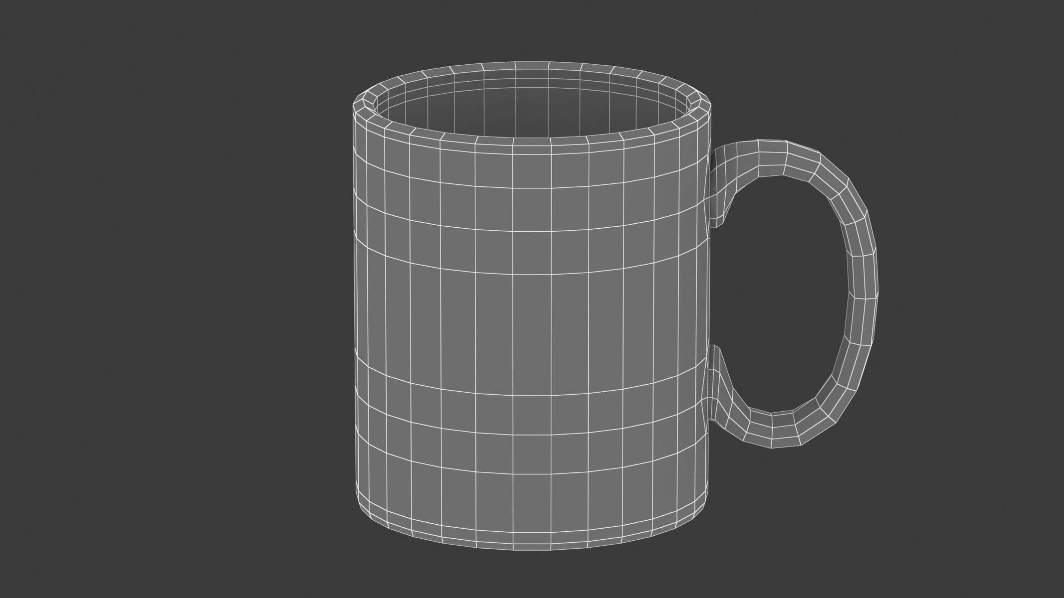 White Mug - 3D Model by frezzy