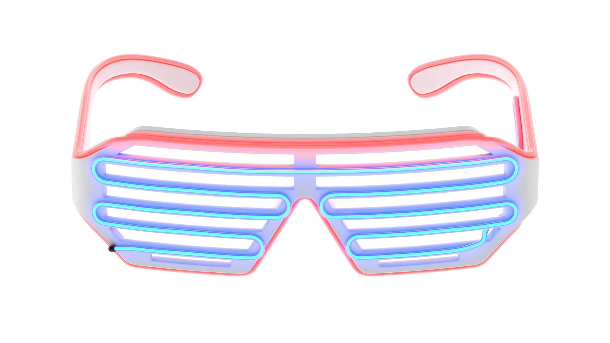 Wire Neon LED Glasses - 3D Model by frezzy