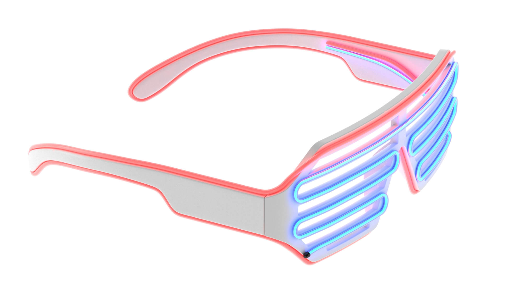 Wire Neon LED Glasses - 3D Model by frezzy