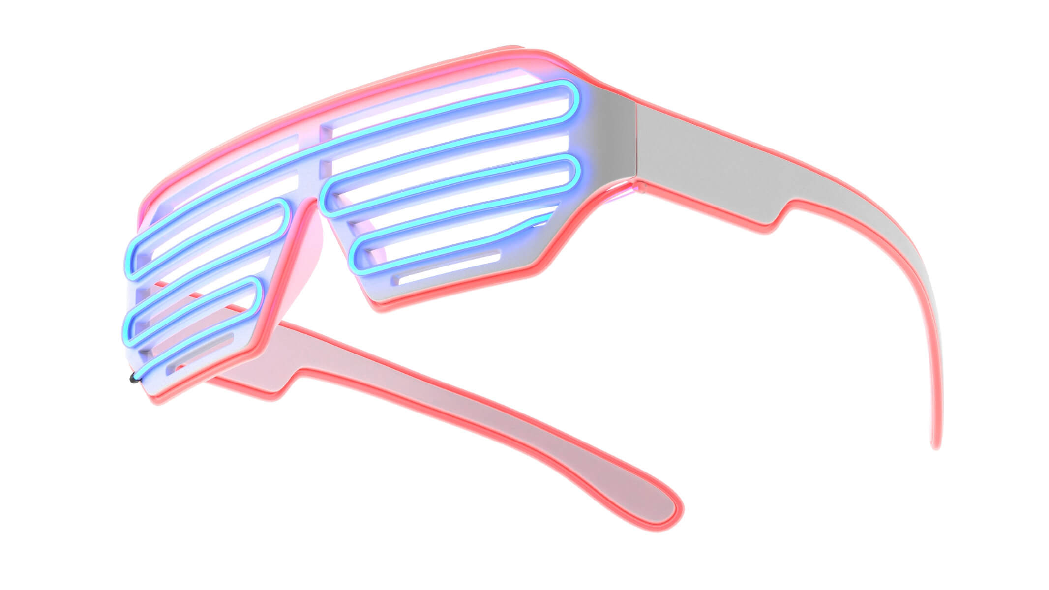 Wire Neon LED Glasses - 3D Model by frezzy