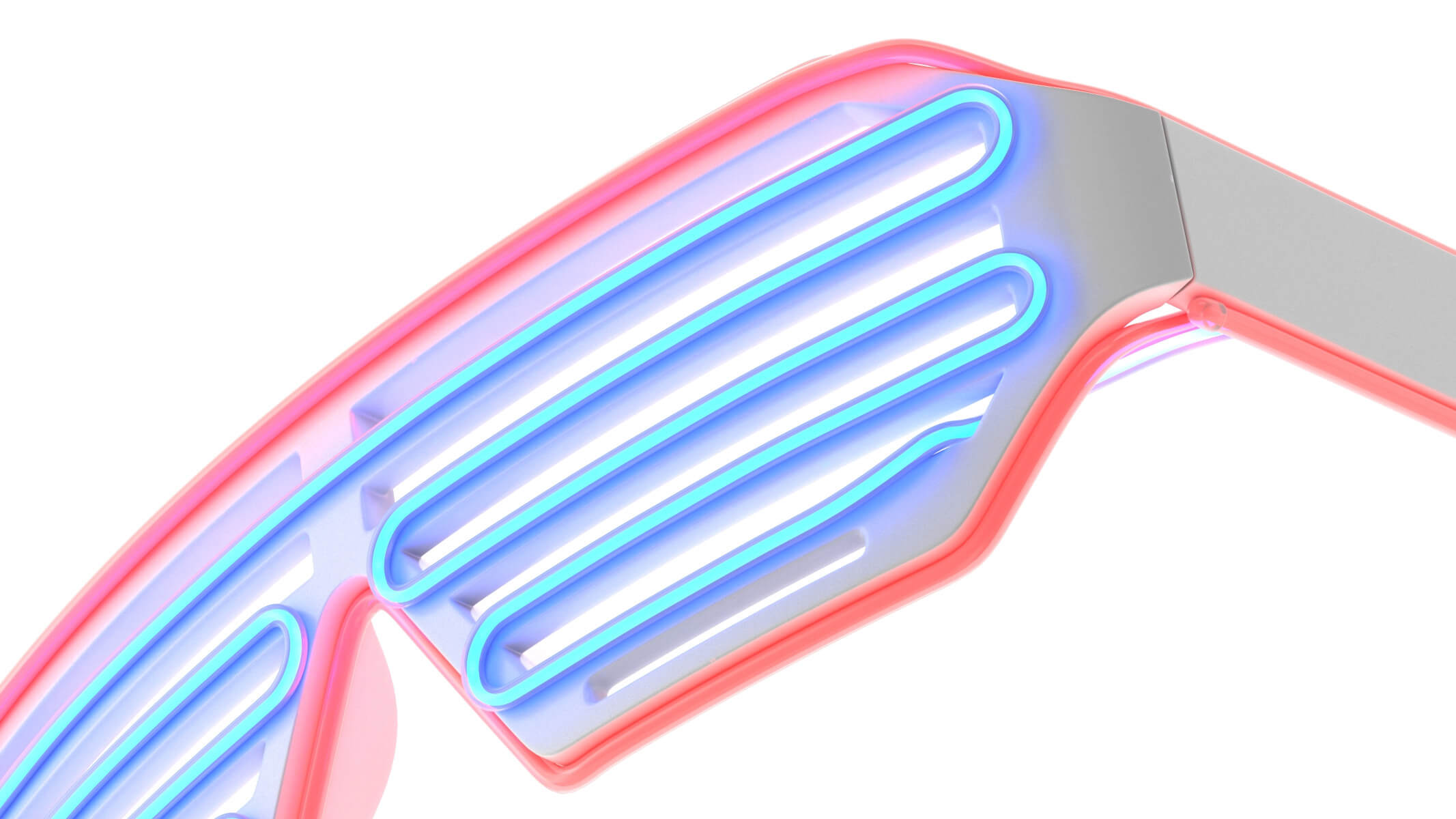 Wire Neon LED Glasses - 3D Model by frezzy