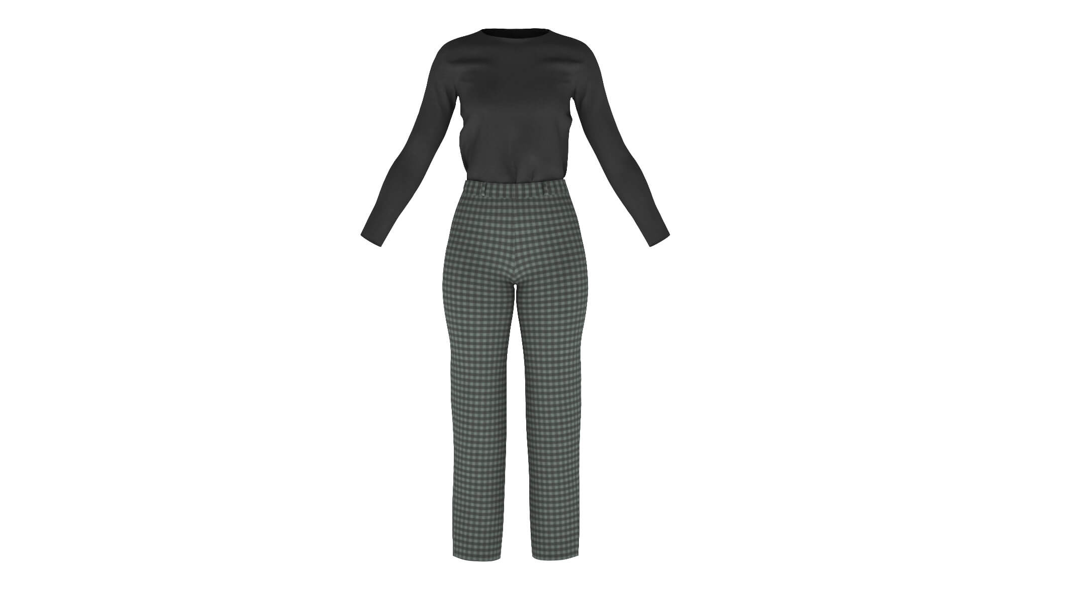 Woman Outfit 01 - 3D Model by frezzy