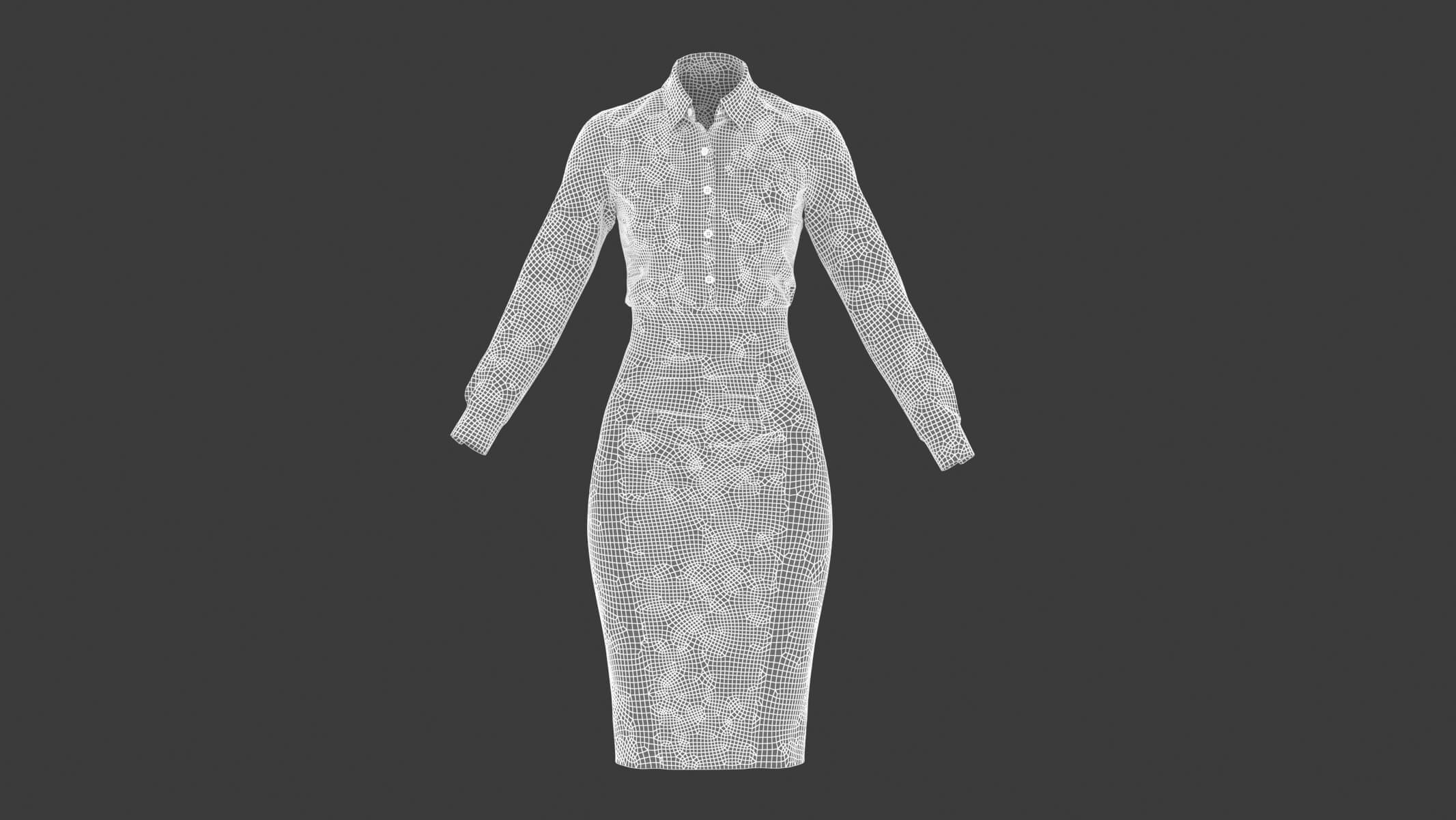 Woman Outfit 03 - 3D Model by frezzy