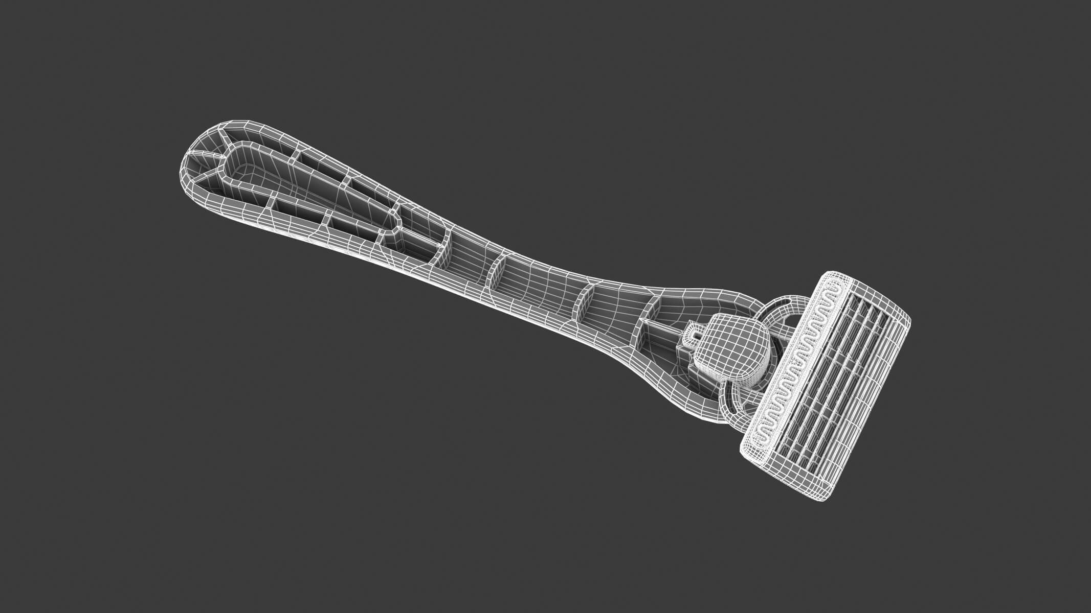 Women's Razor With Detachable Head - 3D Model by frezzy