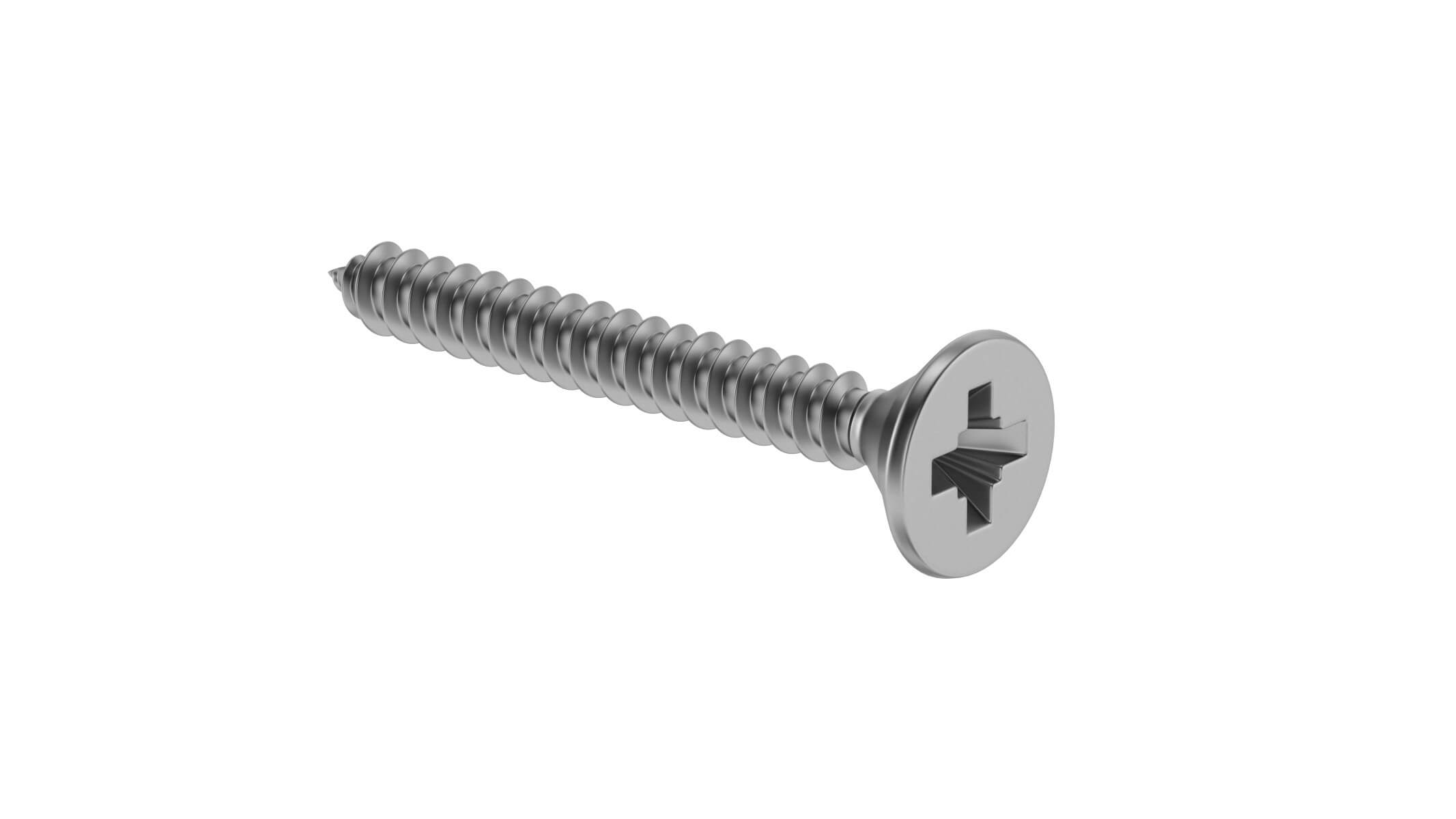 Wood Screw - 3D Model by frezzy