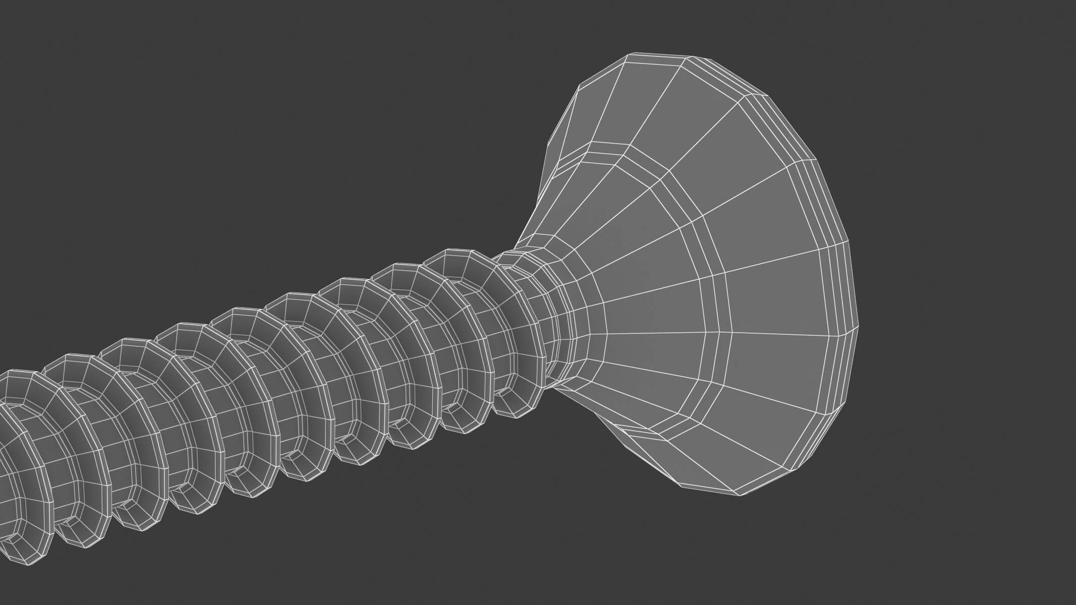 Wood Screw - 3D Model by frezzy