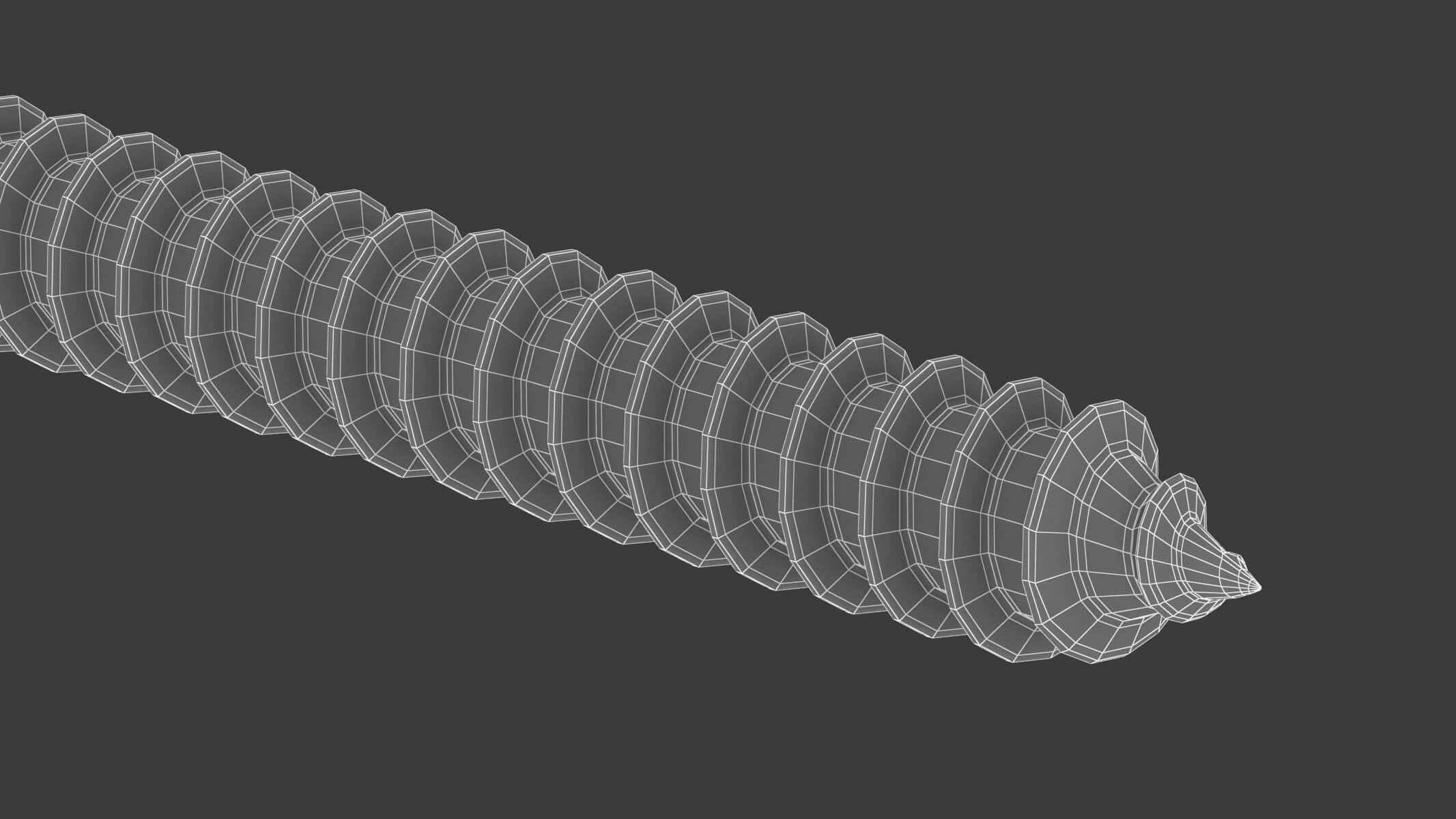 Wood Screw - 3D Model by frezzy