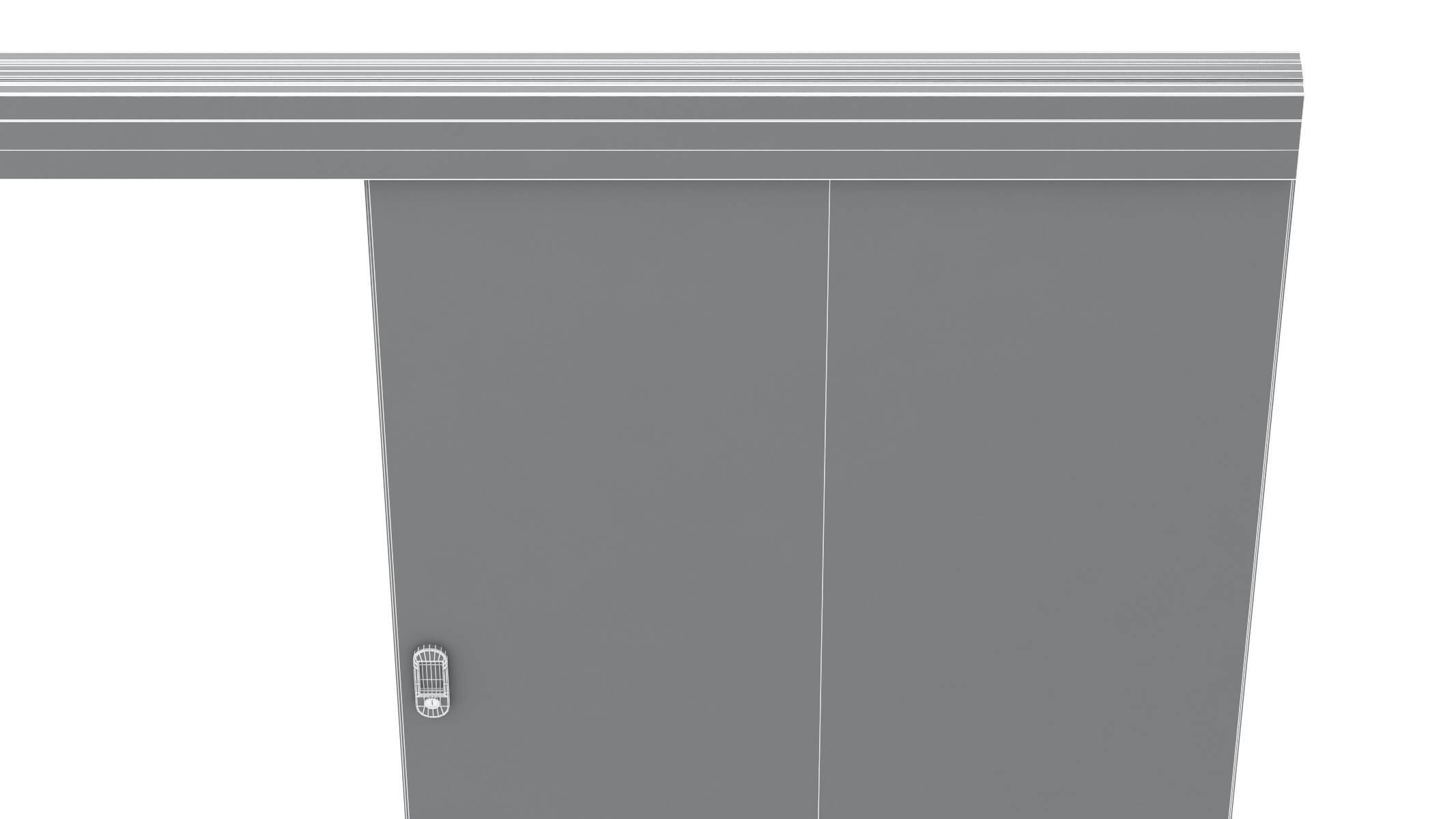 Wood Sliding Door - 3D Model by frezzy