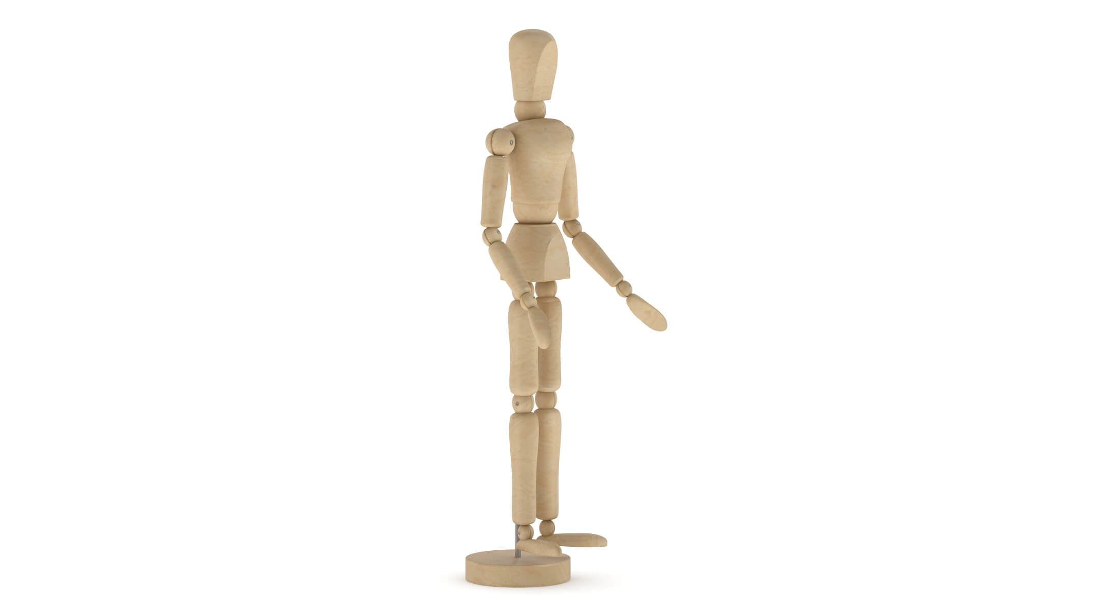 Wooden Manikin - 3D Model by frezzy