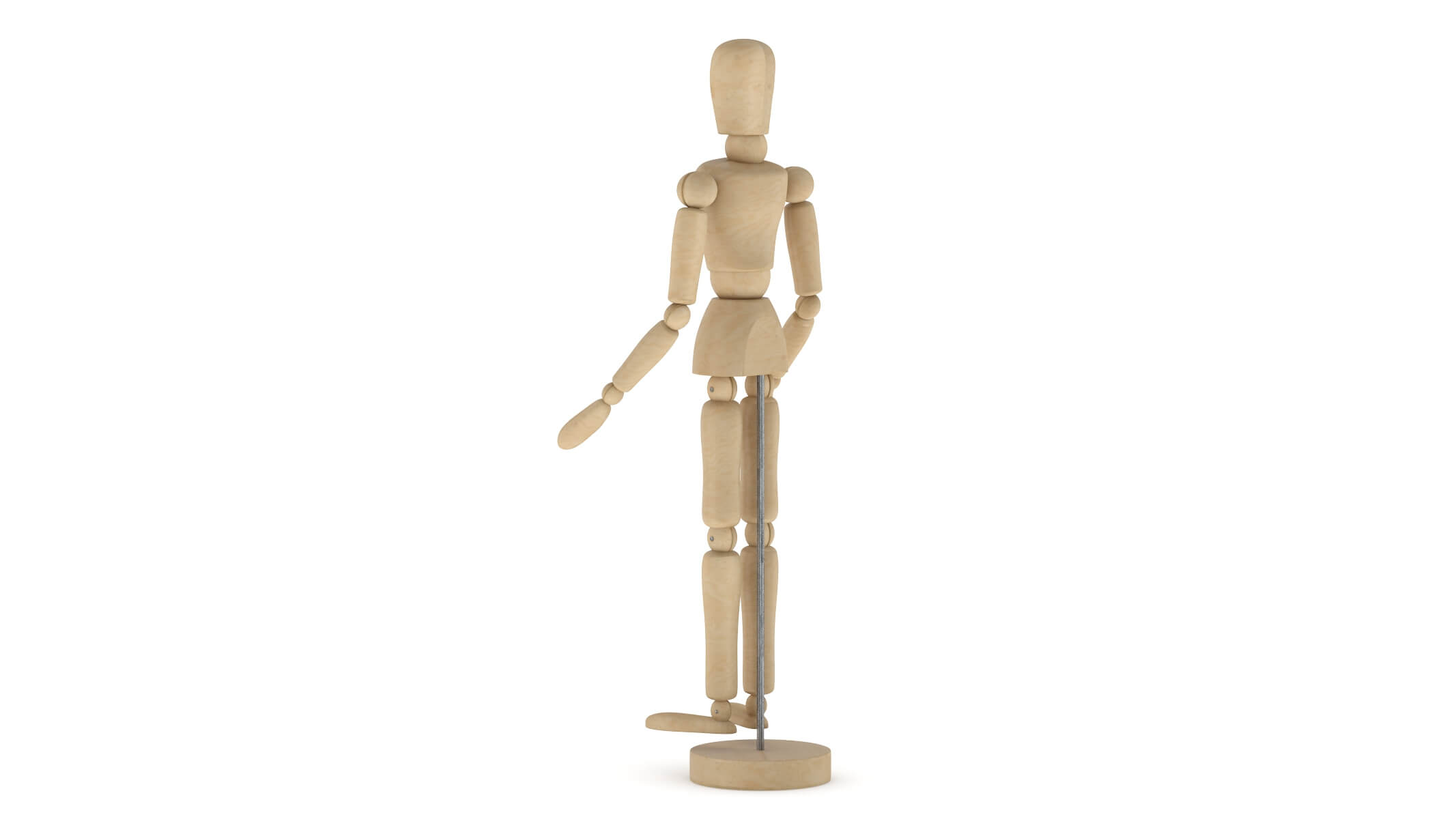 Wooden Manikin - 3D Model by frezzy
