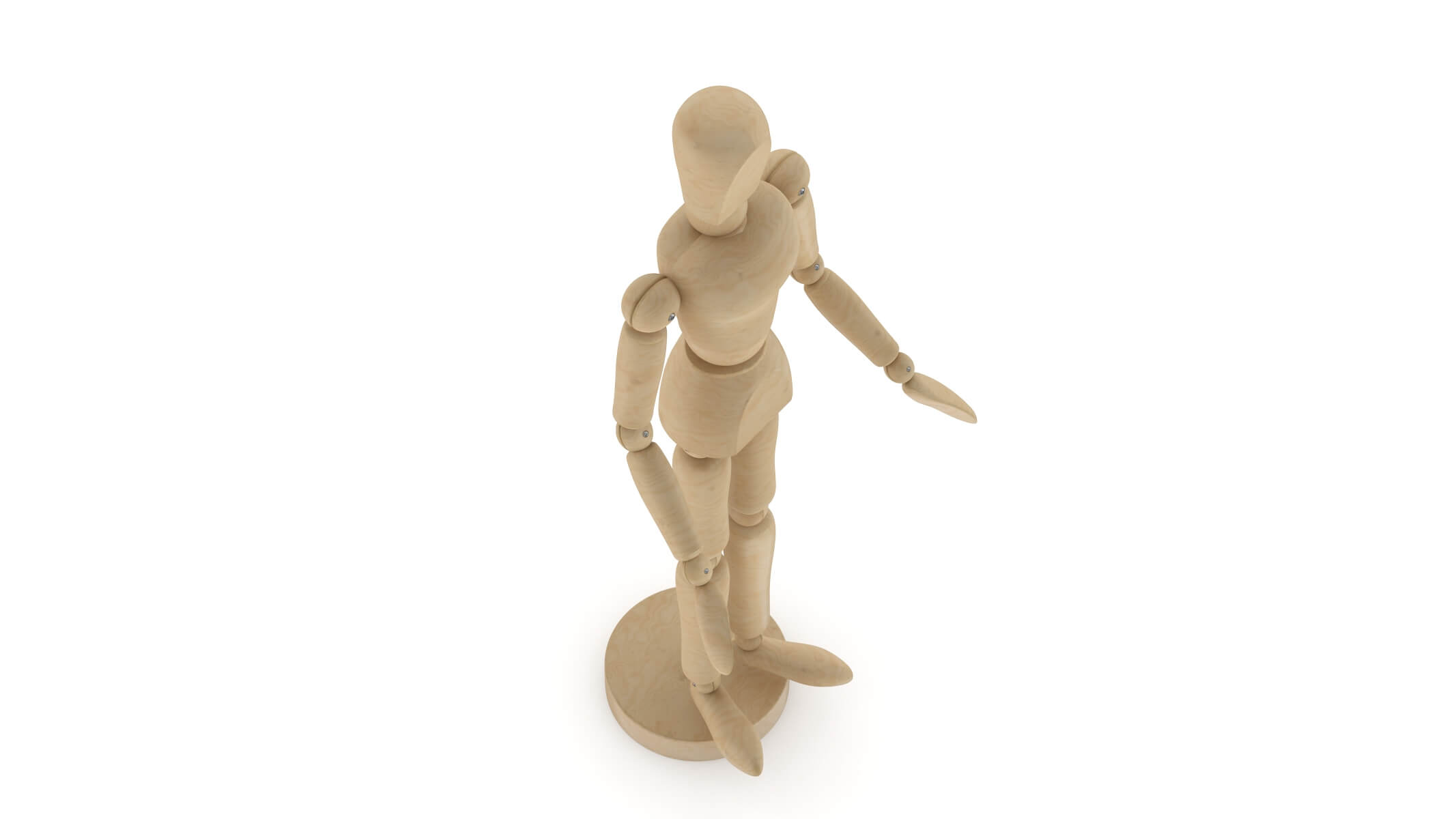 Wooden Manikin - 3D Model by frezzy