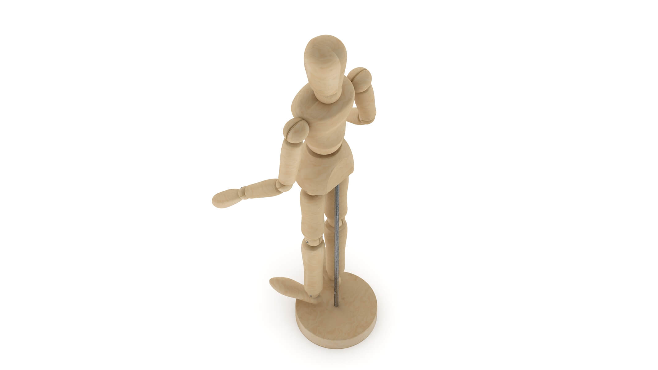 Wooden Manikin - 3D Model by frezzy