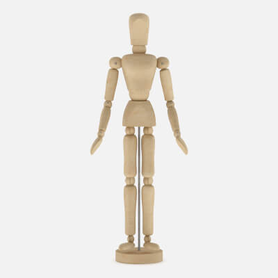 Wooden Manikin - 3D Model by frezzy