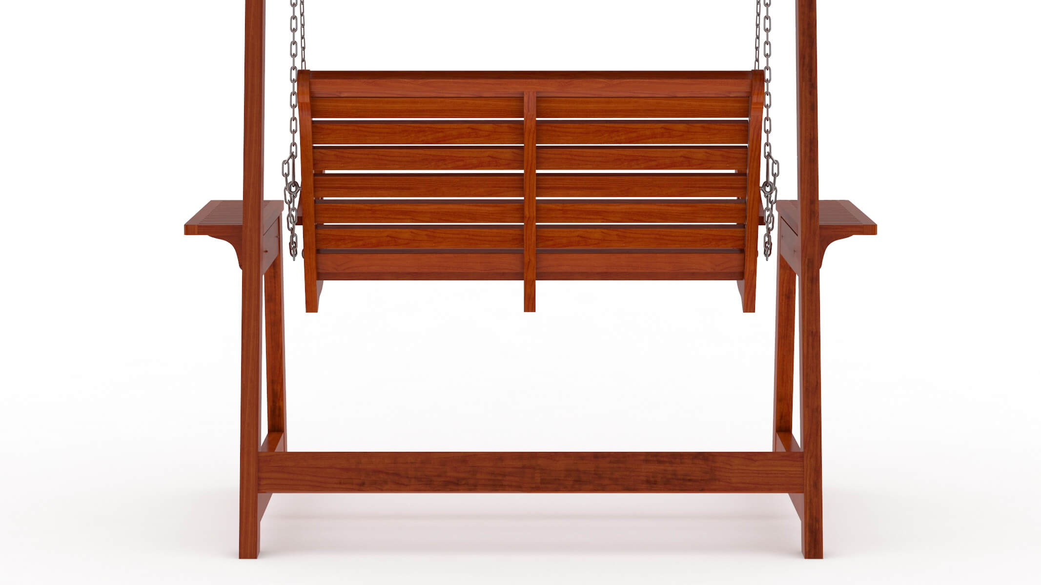 Wooden Swing Chair 003 - 3D Model by frezzy