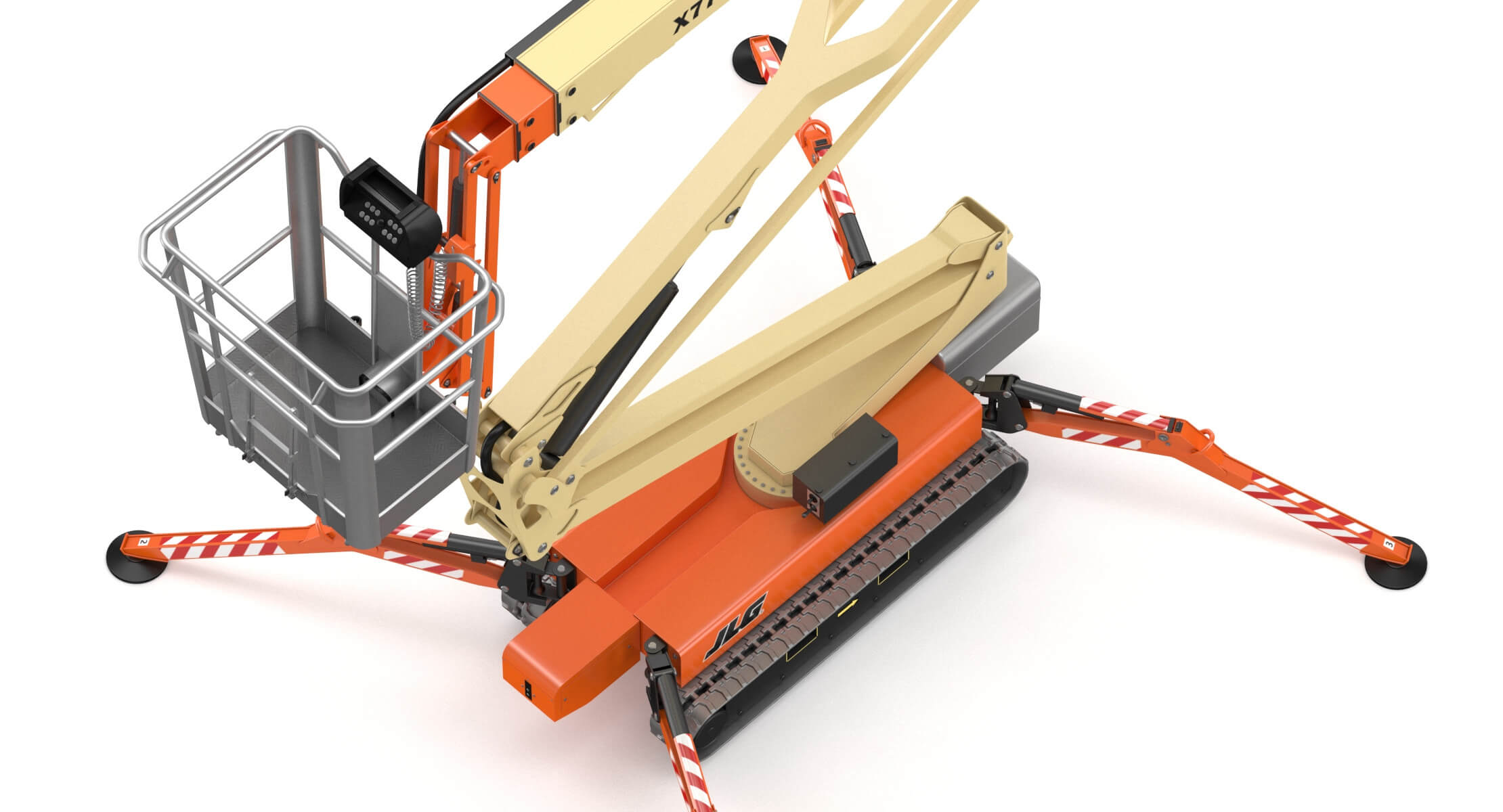 X770AJ Compact Crawler Boom - 3D Model by frezzy