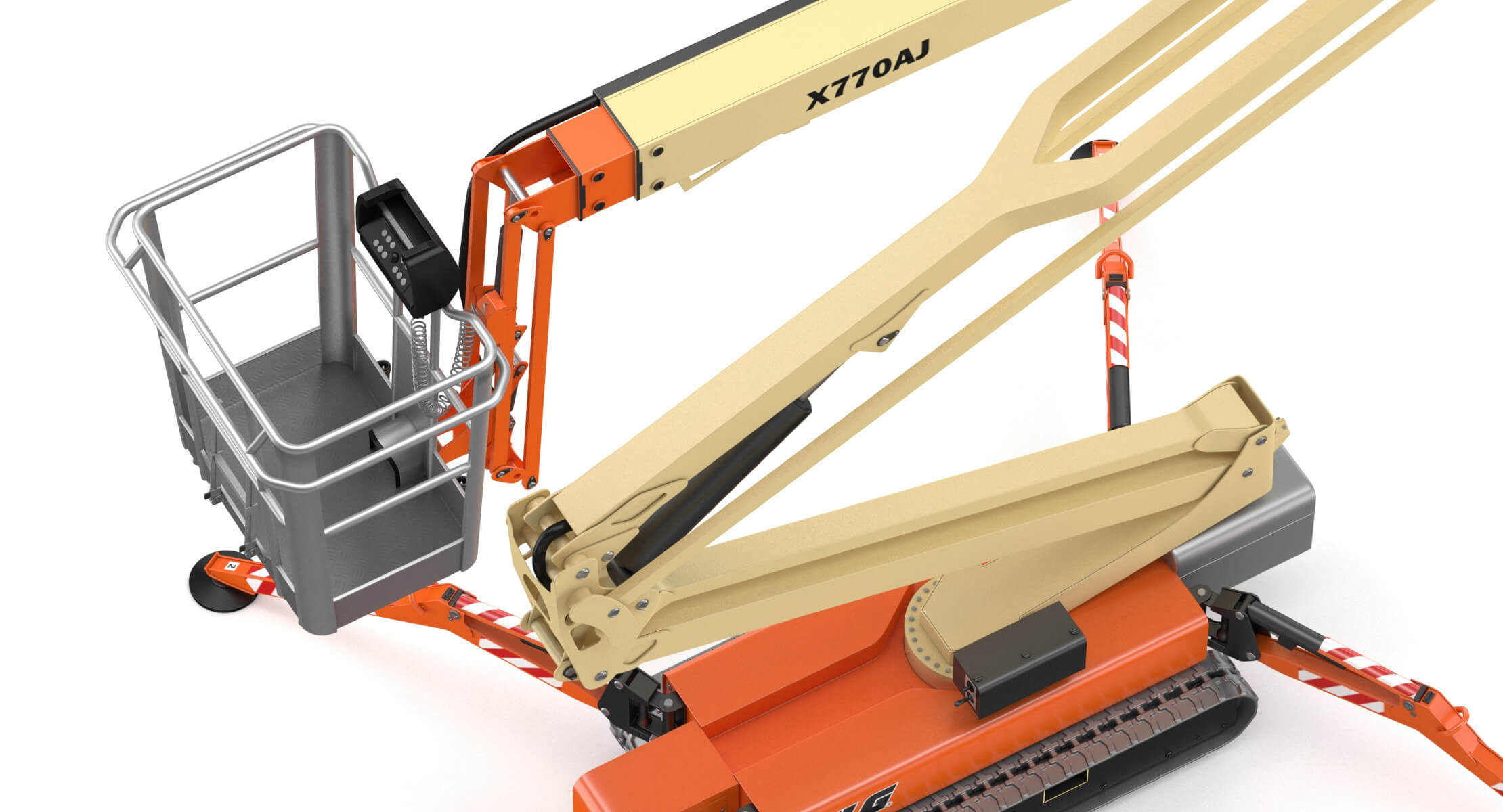 X770AJ Compact Crawler Boom - 3D Model by frezzy