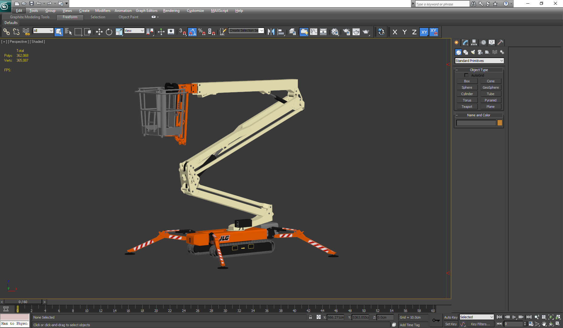X770AJ Compact Crawler Boom - 3D Model by frezzy