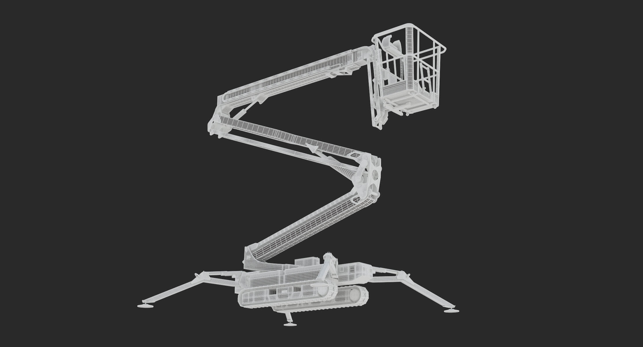X770AJ Compact Crawler Boom - 3D Model by frezzy