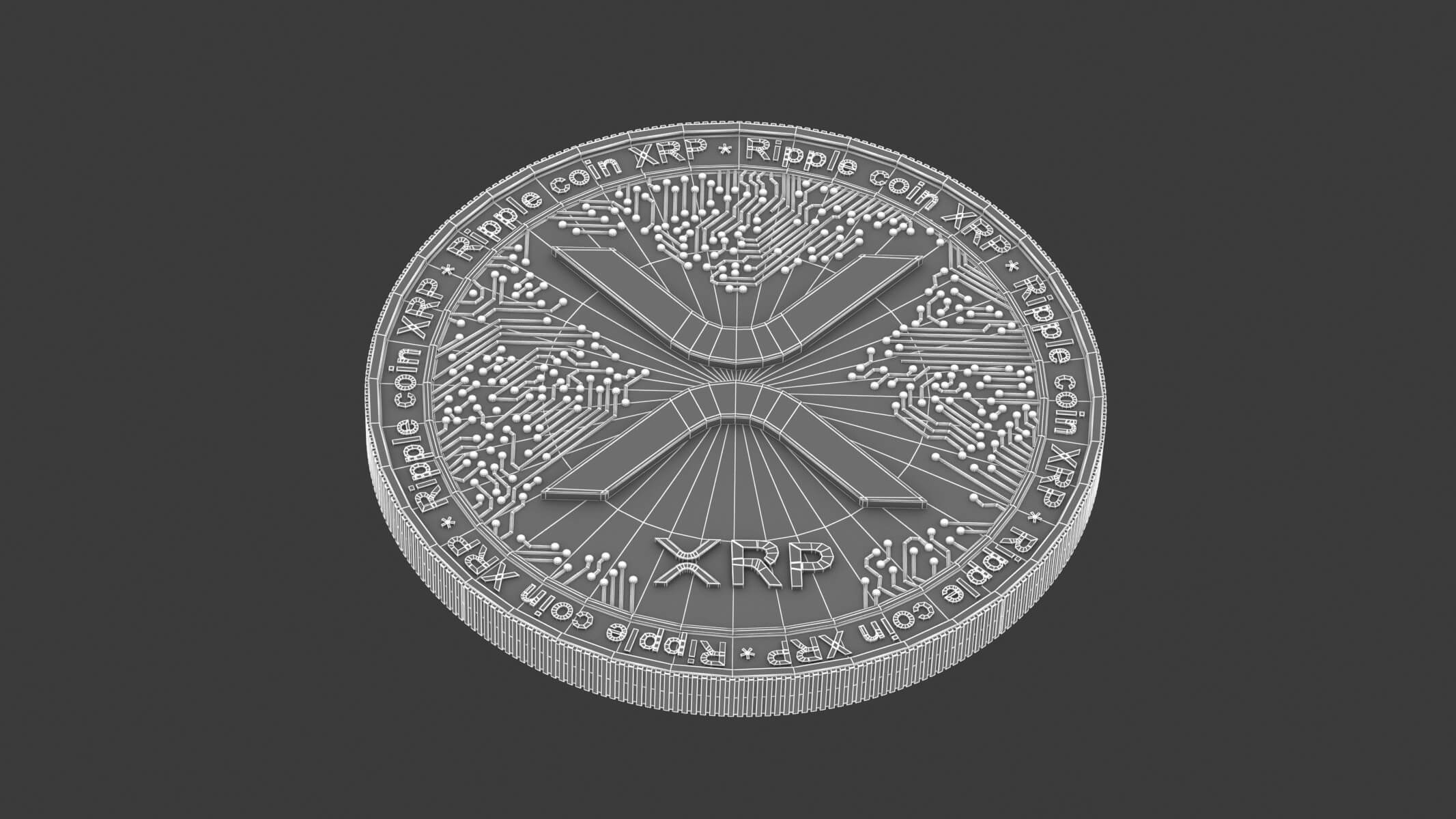 XRP Coin 3D Model By Frezzy XRP Coin 3D Model By Frezzy