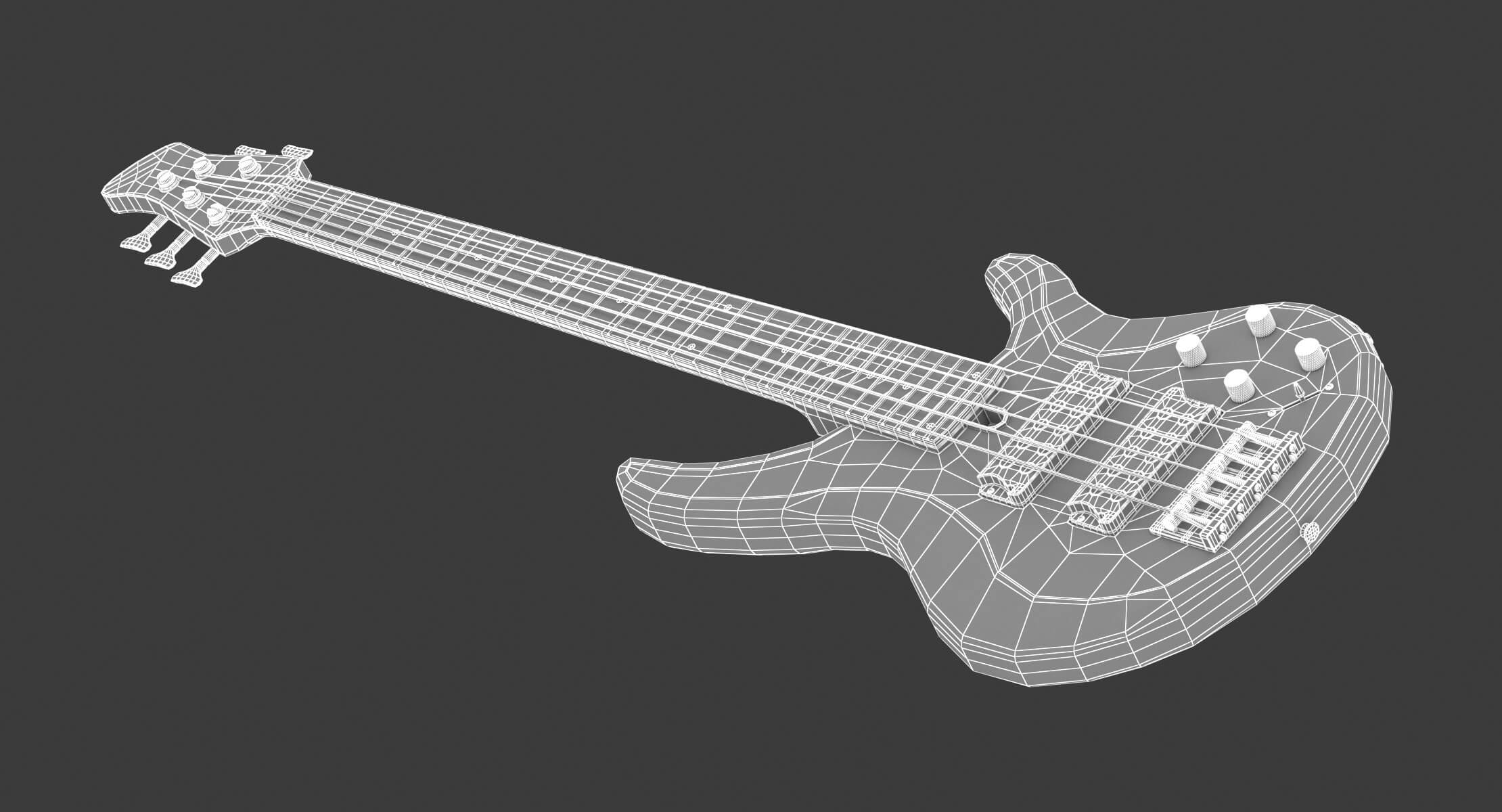 Yamaha Bass Guitar TRBX305 - 3D Model by frezzy