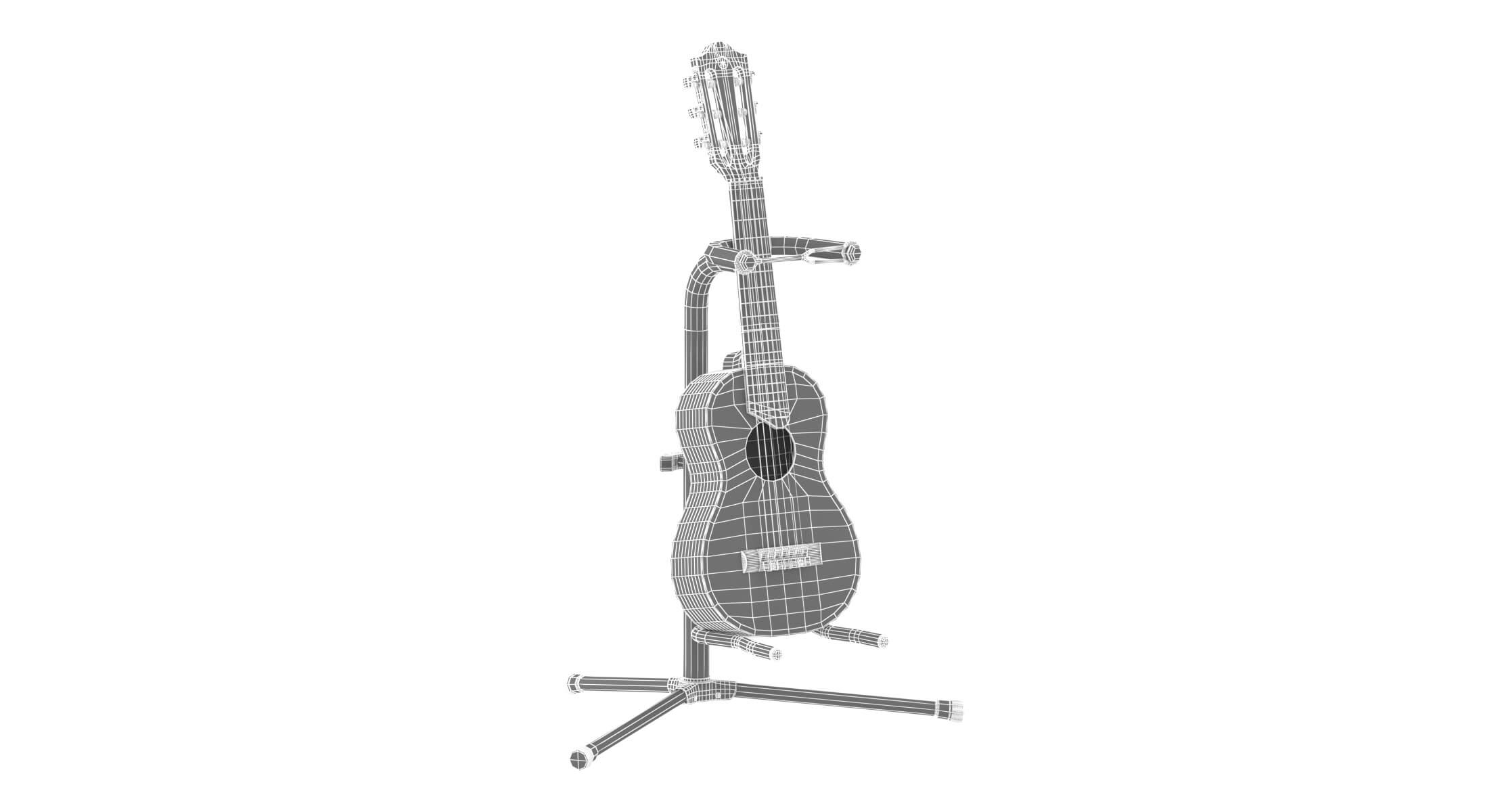 Yamaha Classical Guitar GL1 - 3D Model by frezzy