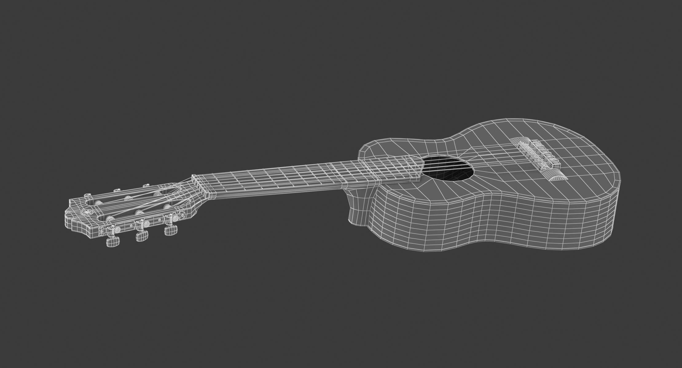Yamaha Classical Guitar GL1 - 3D Model by frezzy