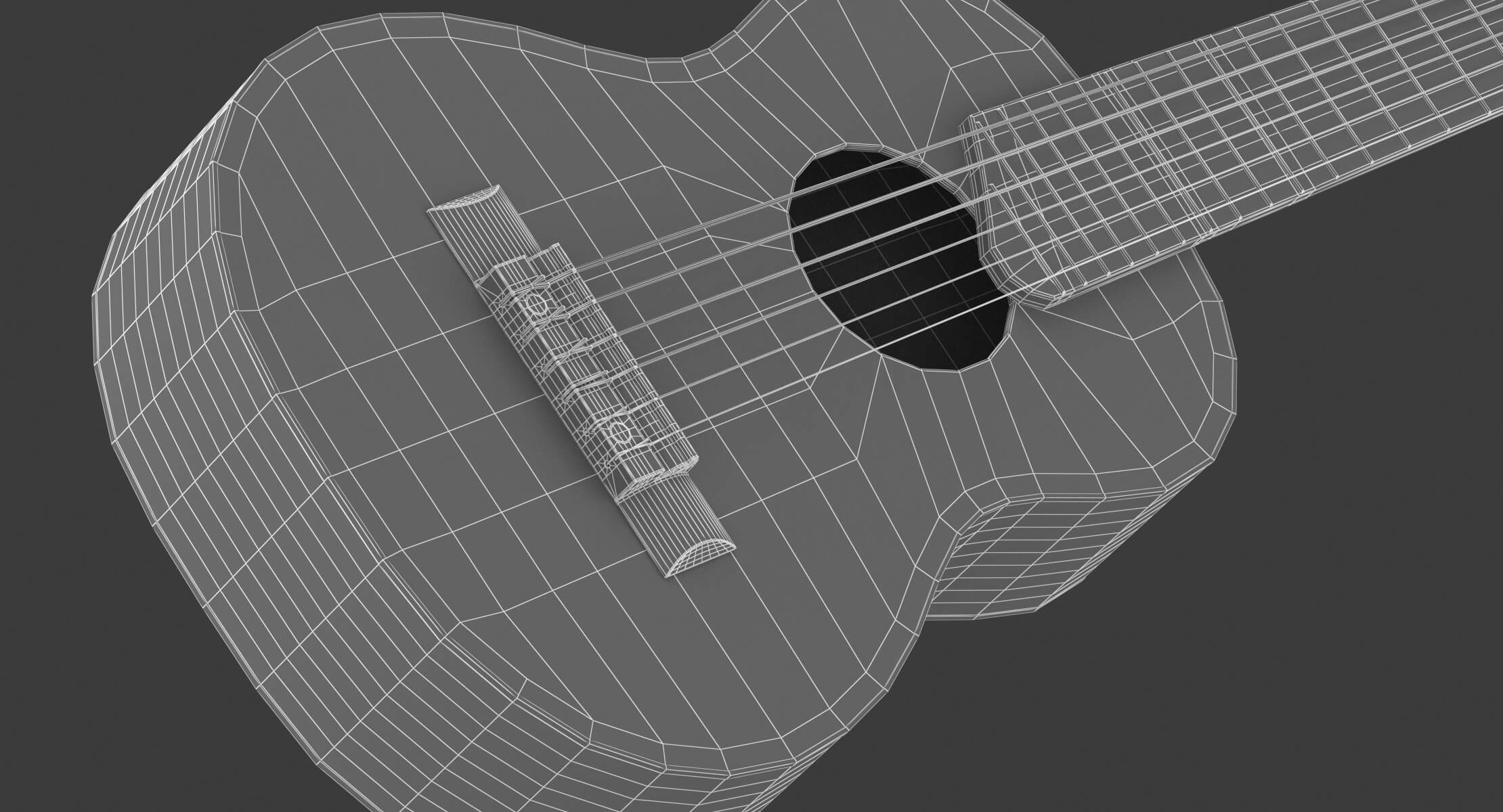 Yamaha Classical Guitar GL1 - 3D Model by frezzy