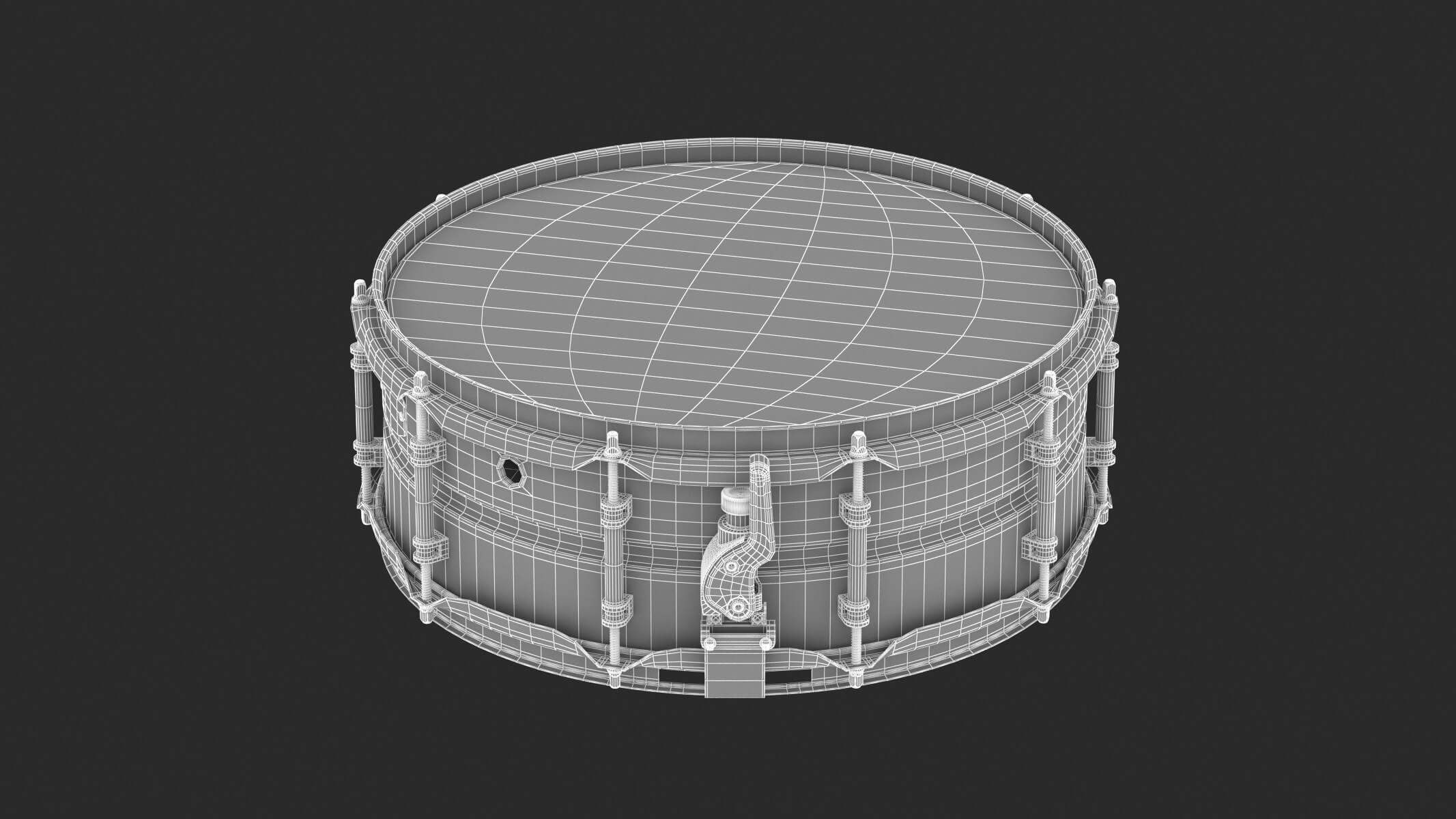 Yamaha Percussion Snare Drum CSS-A Series 3D Model by frezzy