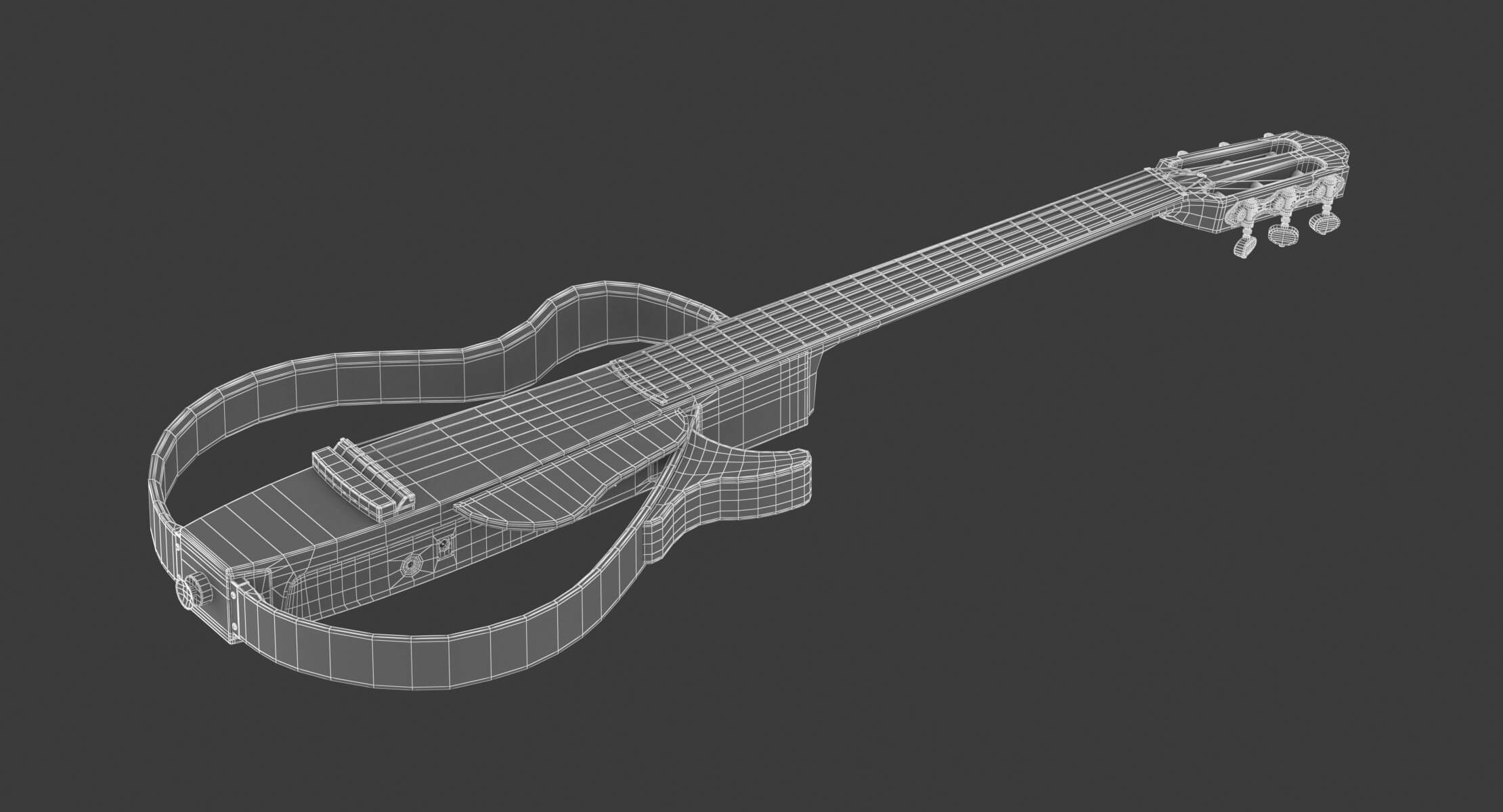 Yamaha Slient Guitar SLG200N - 3D Model by frezzy