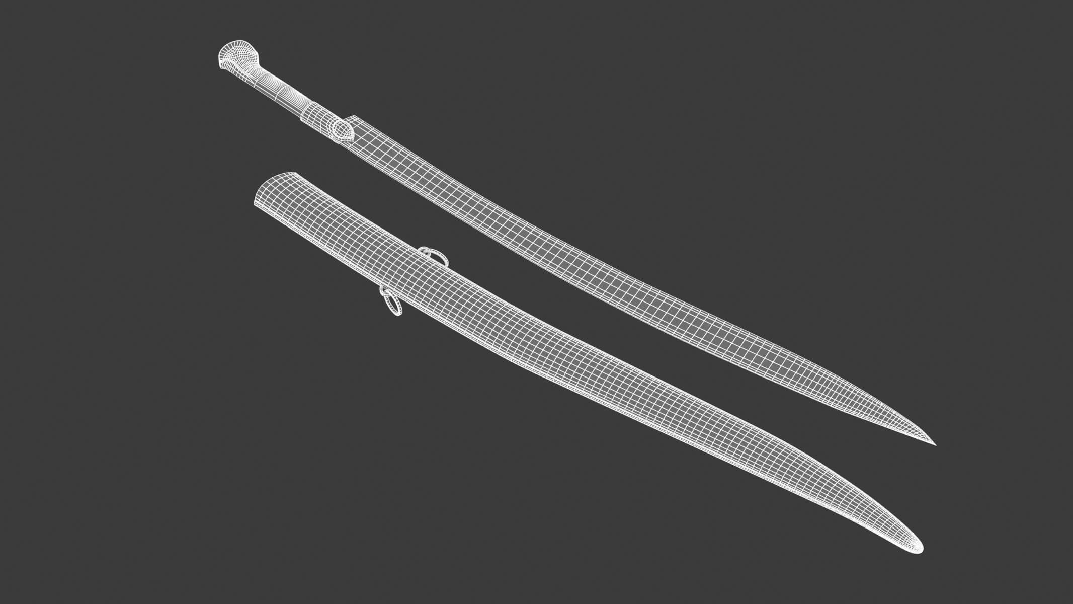 Yatagan - 3D Model by frezzy