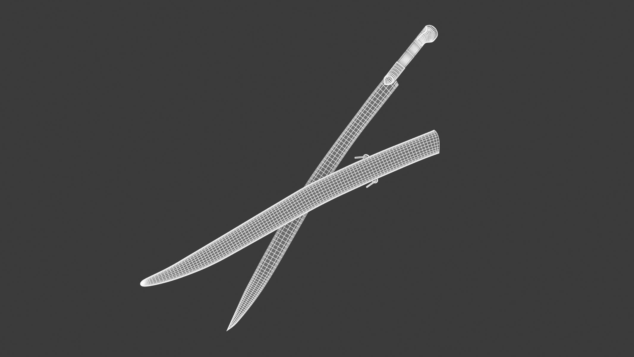 Yatagan - 3D Model by frezzy