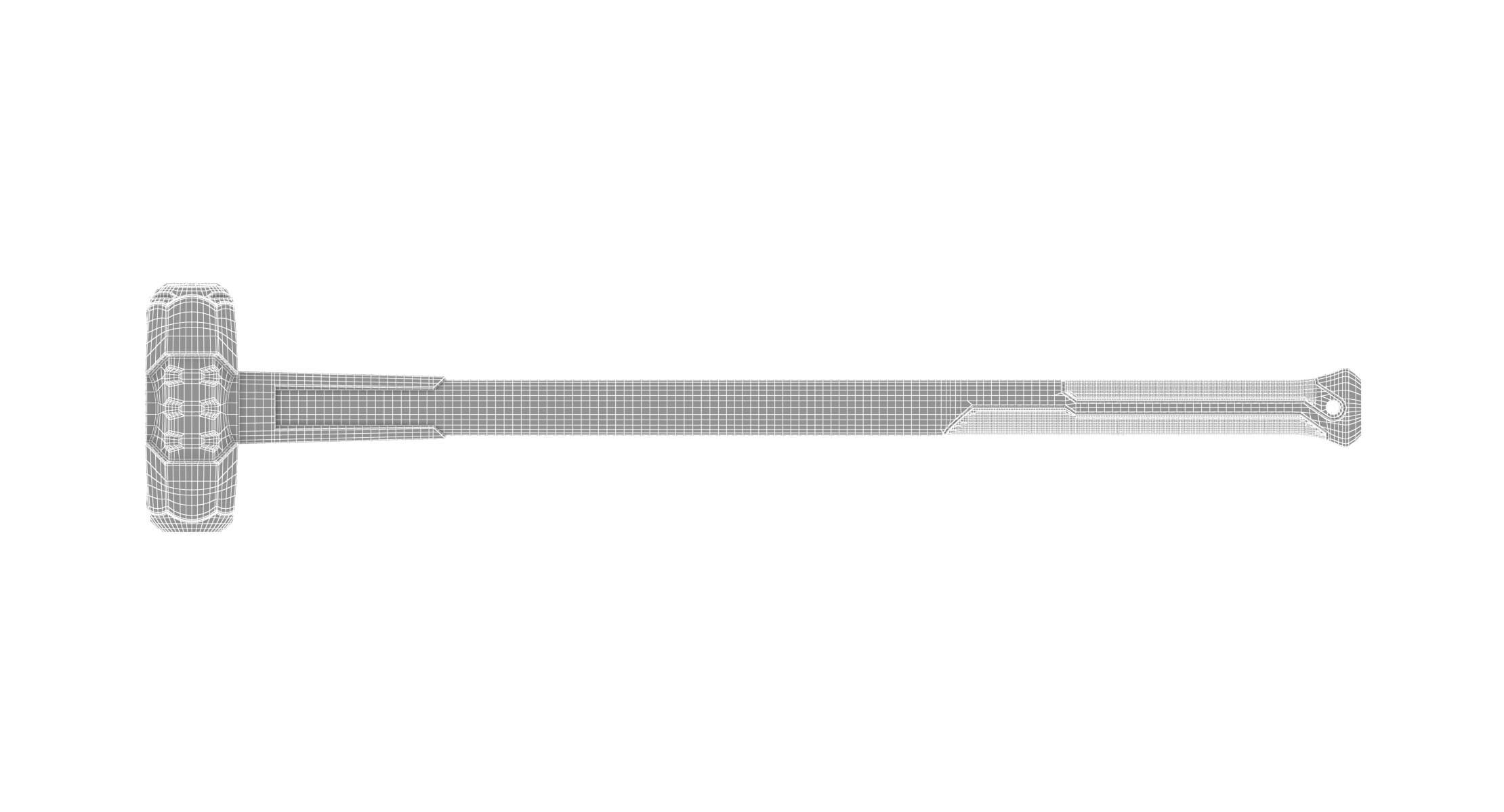 Yellow Sledge Hammer - 3D Model by frezzy