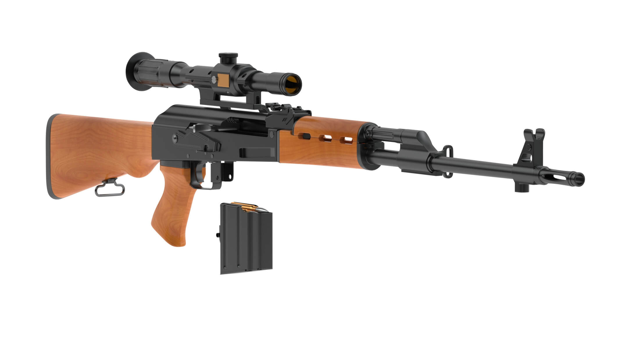 Zastava M76 - 3D Model by frezzy