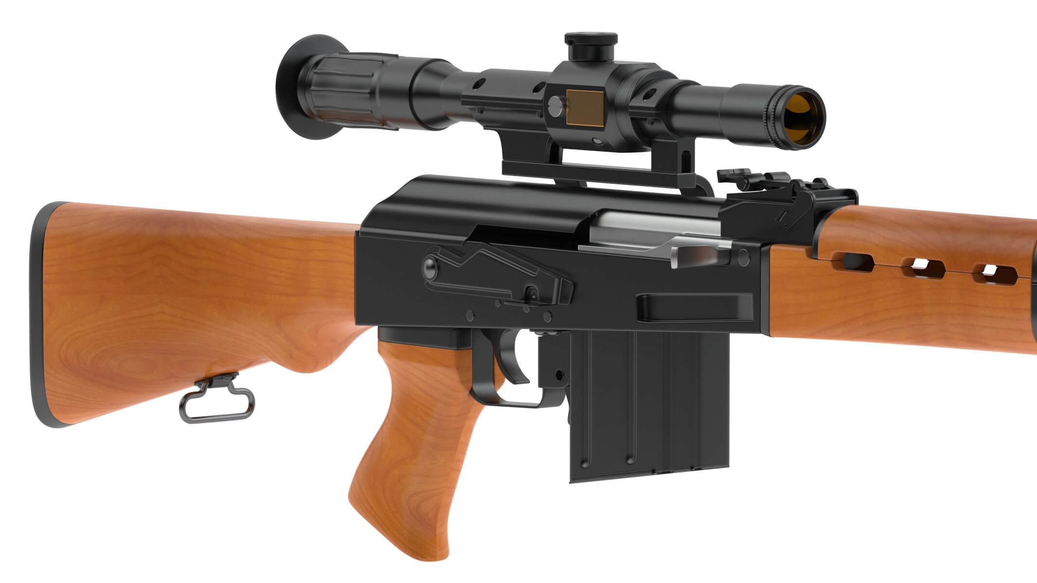 Zastava M76 - 3D Model by frezzy