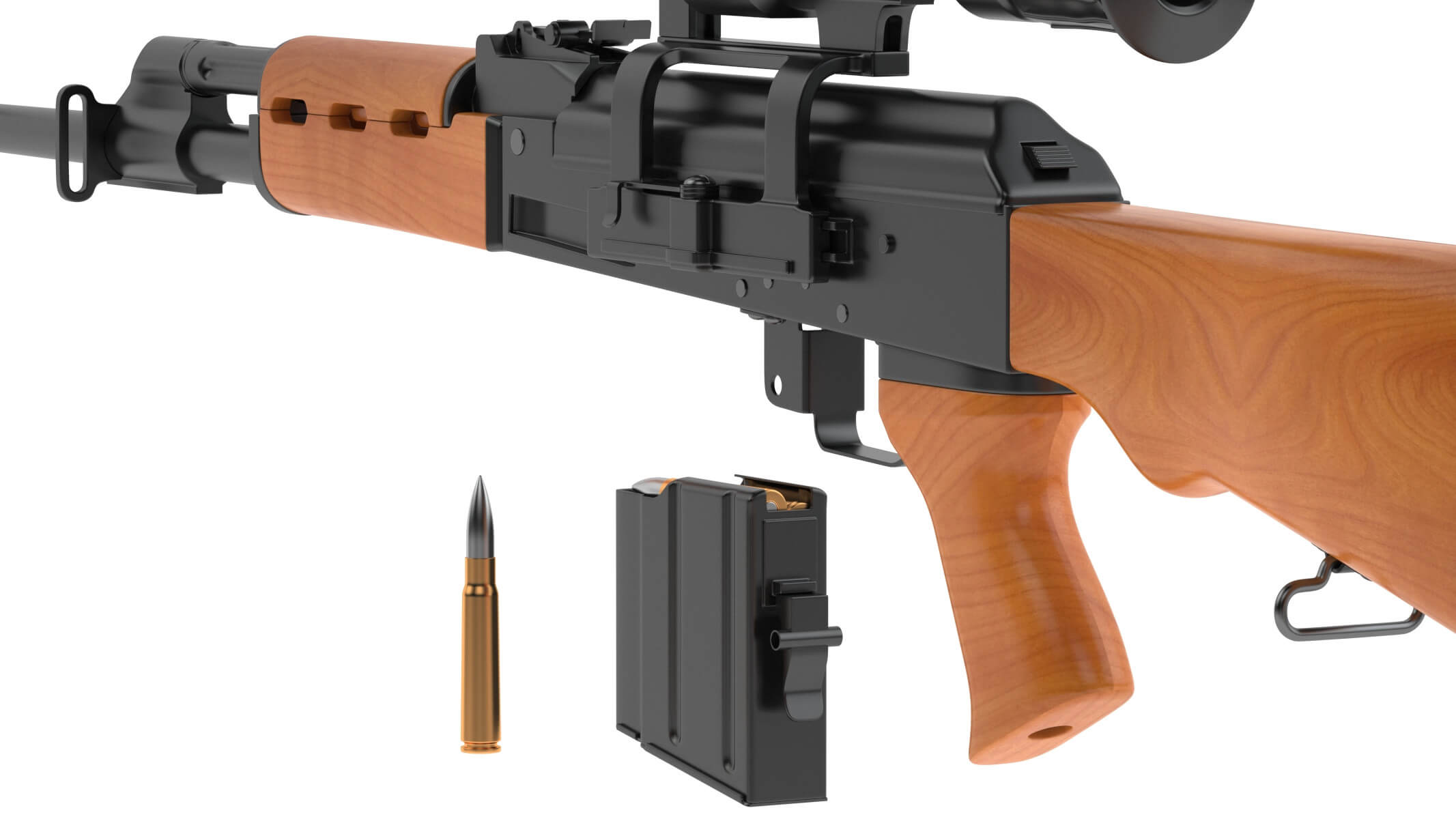 Zastava M76 - 3D Model by frezzy