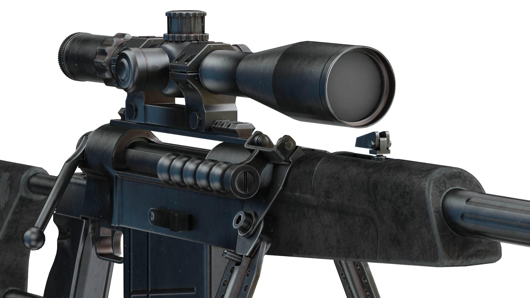 Zastava M93 Black Arrow Anti-Materiel Rifle Low Poly 3D Model by frezzy