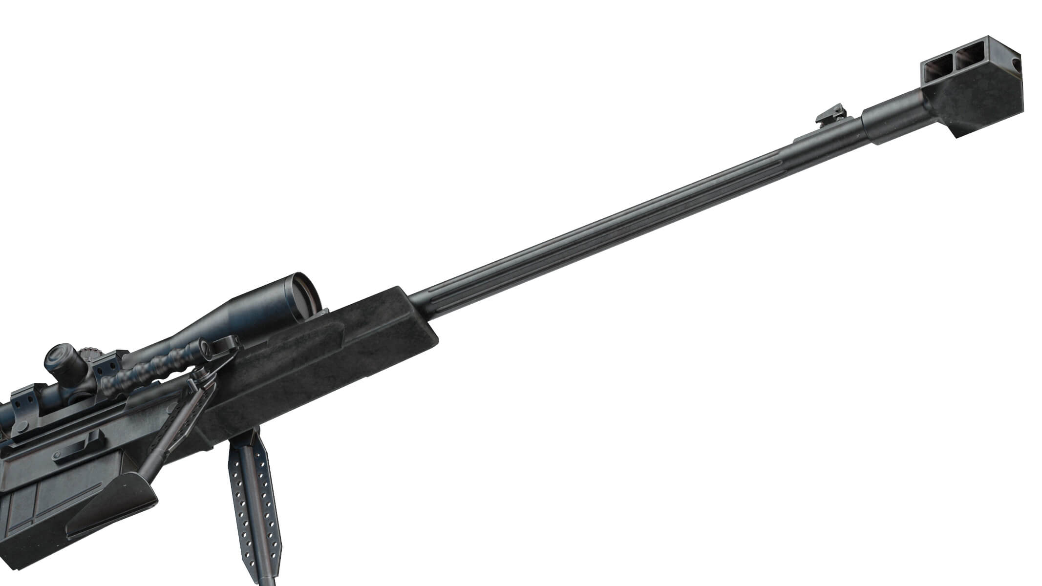 Zastava M93 Black Arrow Anti-Materiel Rifle Low Poly 3D Model by frezzy