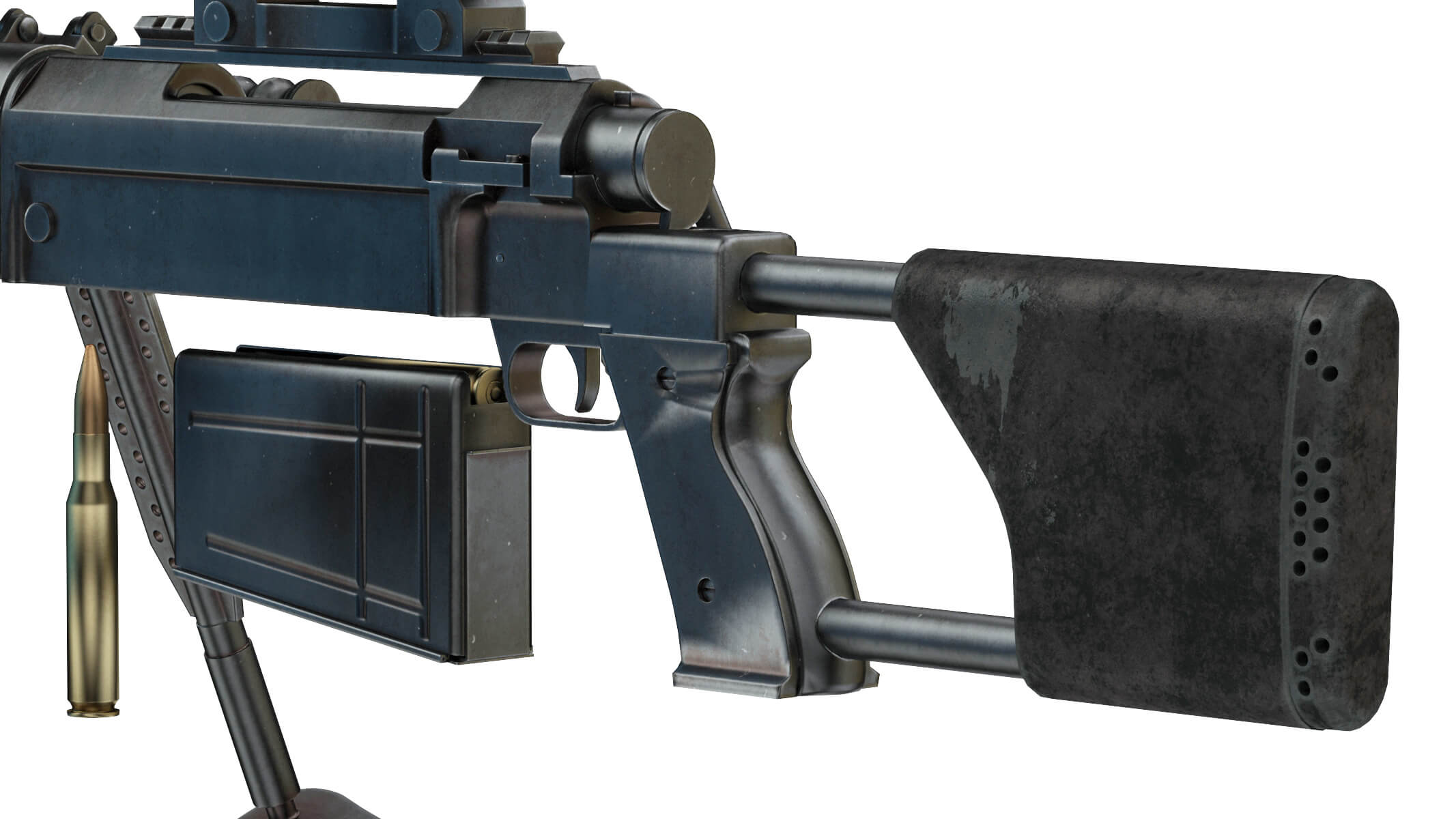 Zastava M93 Black Arrow Anti-Materiel Rifle Low Poly 3D Model by frezzy