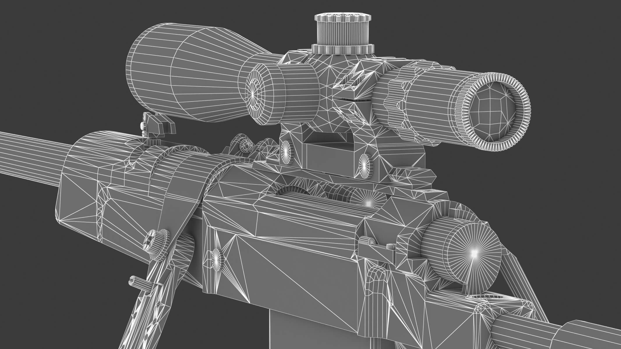 Zastava M93 Black Arrow Anti-Materiel Rifle Low Poly 3D Model by frezzy