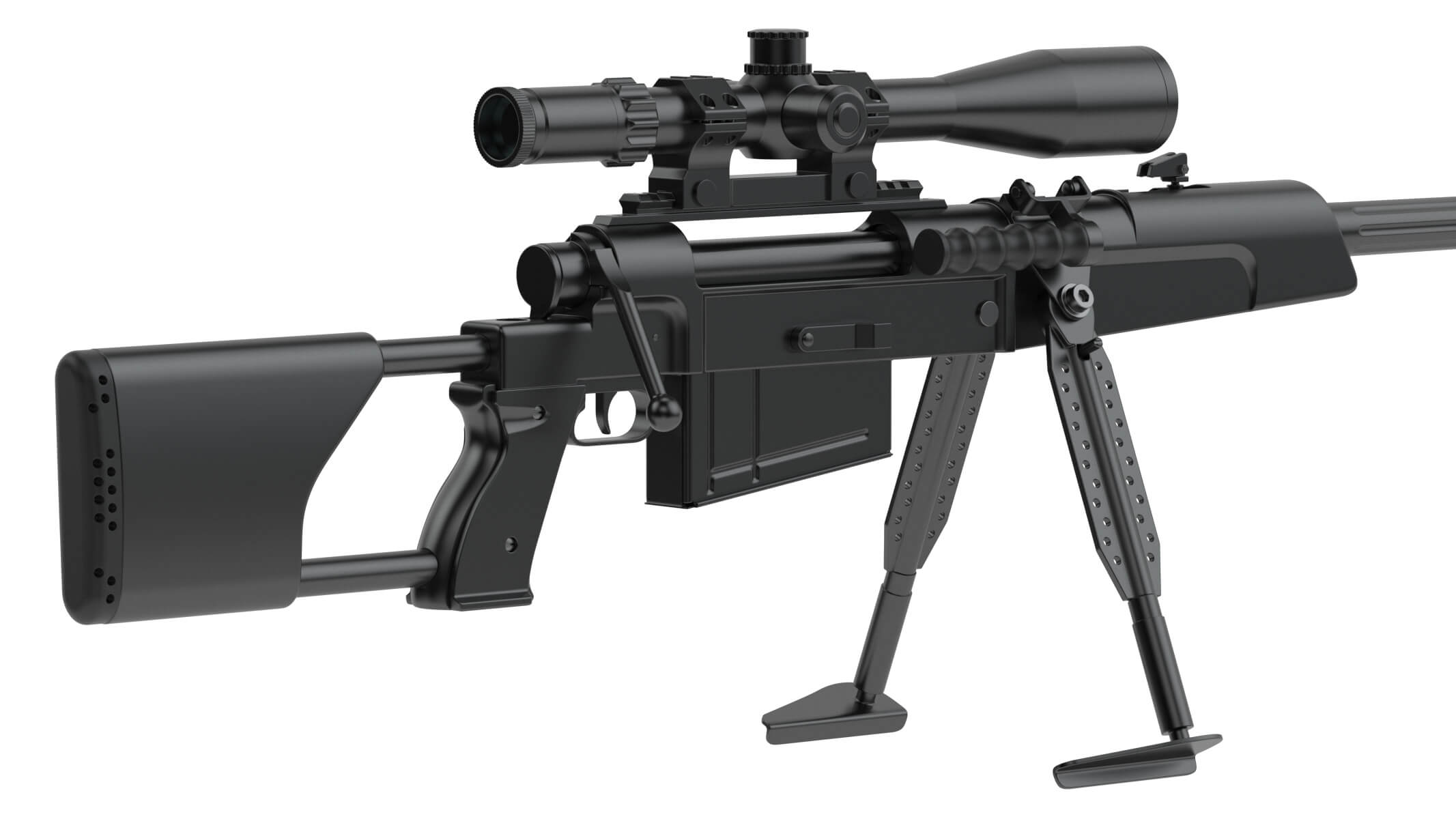 Zastava M93 Black Arrow Anti-Materiel Rifle 3D Model by frezzy